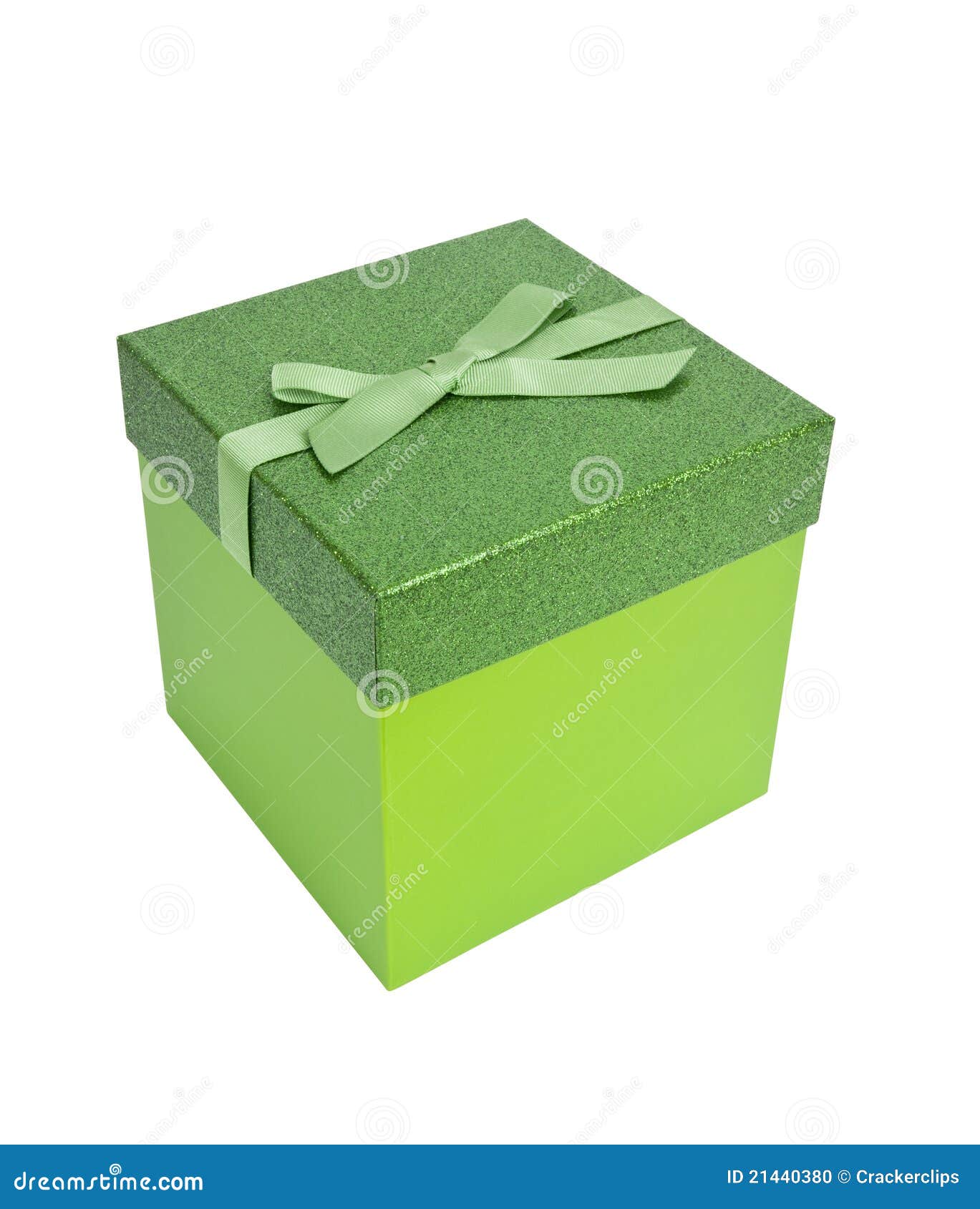 Green Christmas Present stock photo. Image of bright - 21440380