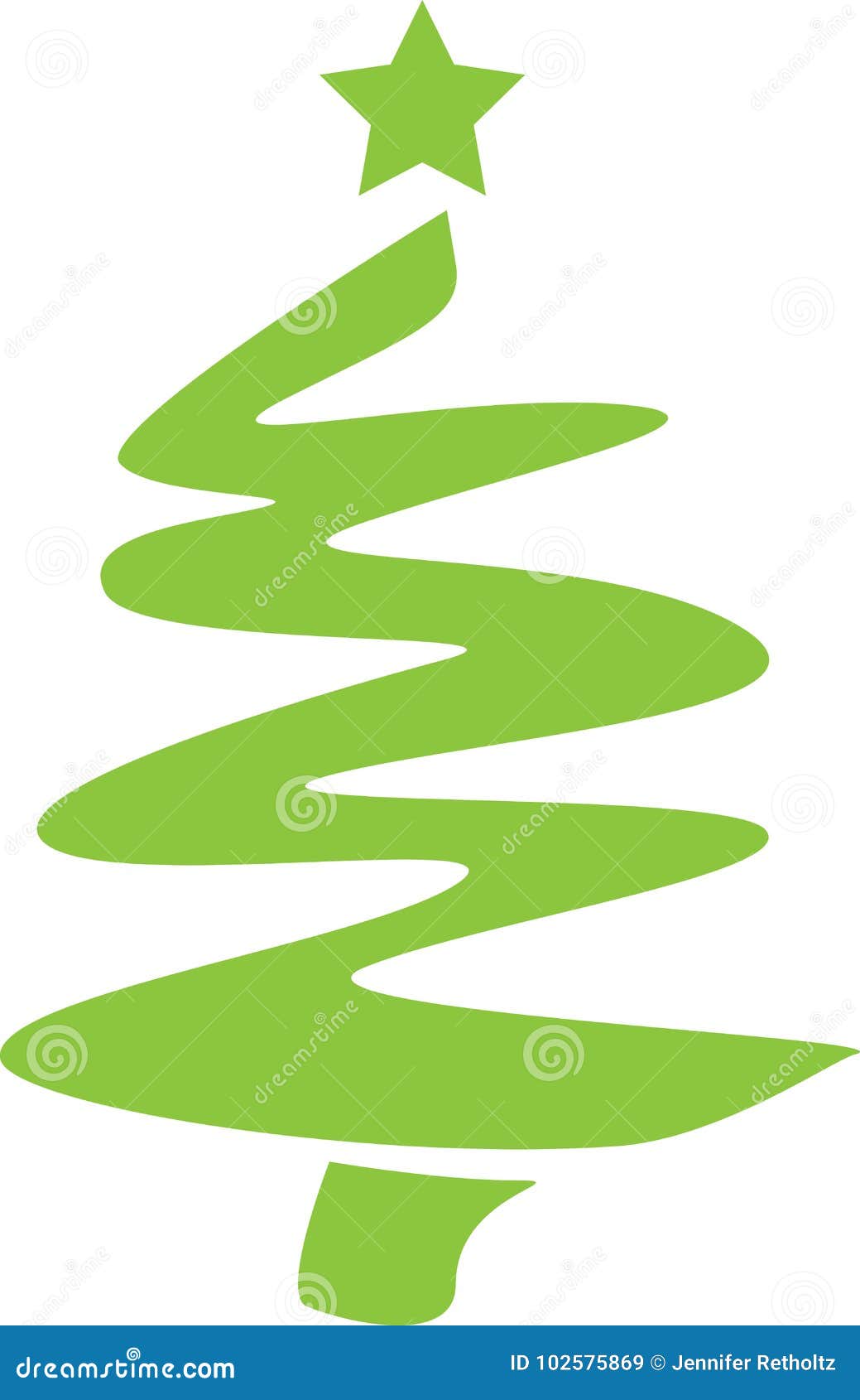 Green Christmas Tree Background Graphic Template Stock Illustration ...