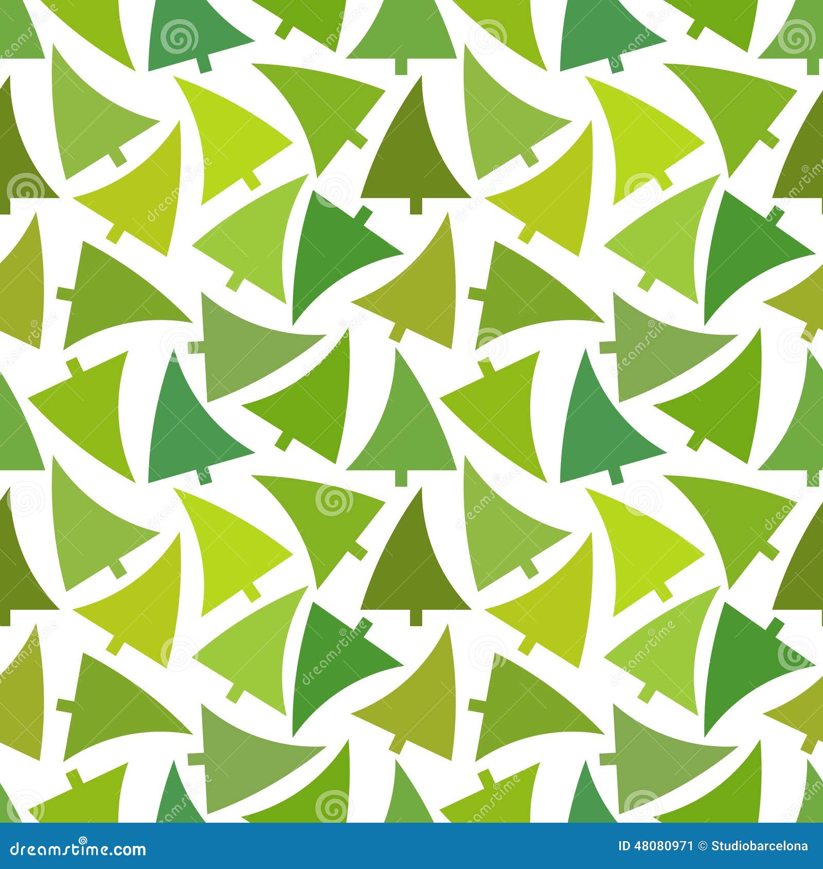Green Christmas Tree Pattern Stock Vector - Illustration of pattern ...