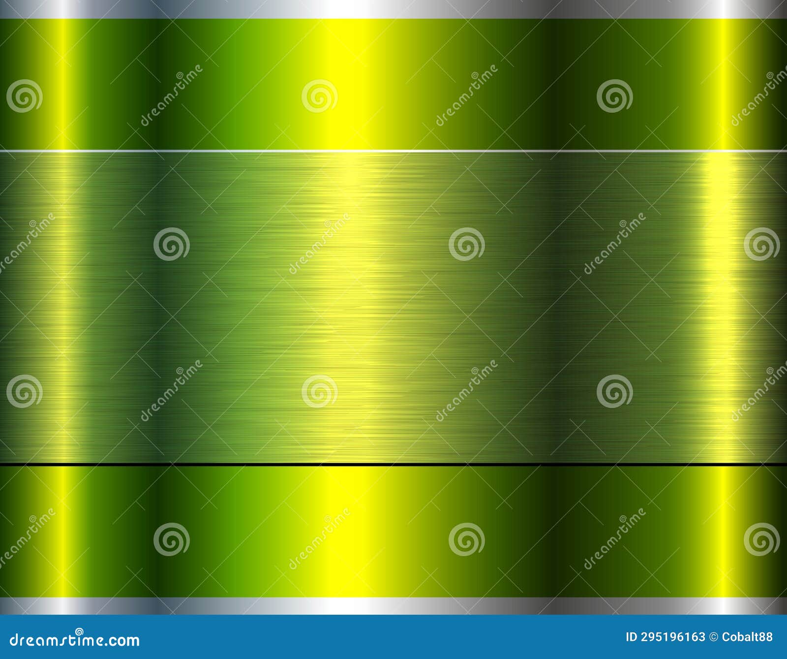 Green Chrome Metal 3D Background, Lustrous and Shiny Metallic Design ...