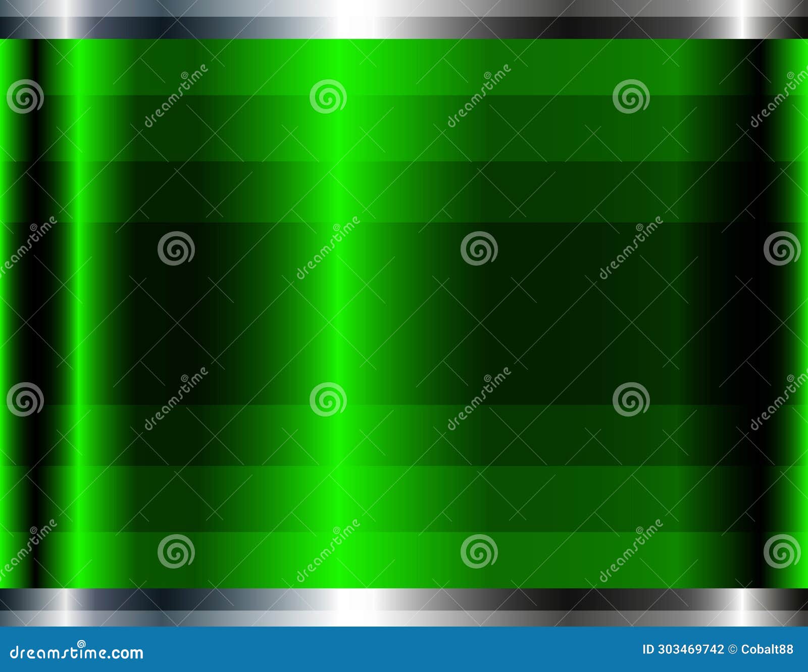 Green Chrome Metal 3D Background, Lustrous and Shiny Metallic Design ...