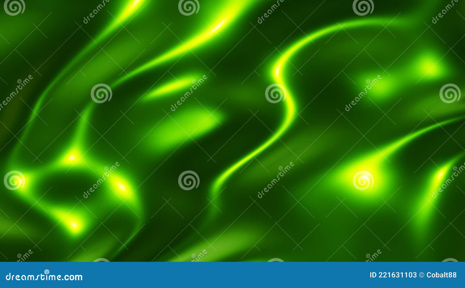Green Chrome Metal Texture With Waves, Liquid Metallic Royalty-Free ...