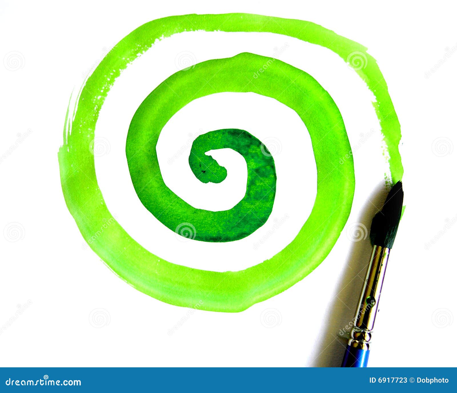 Green circle stock illustration. Illustration of paint - 6917723