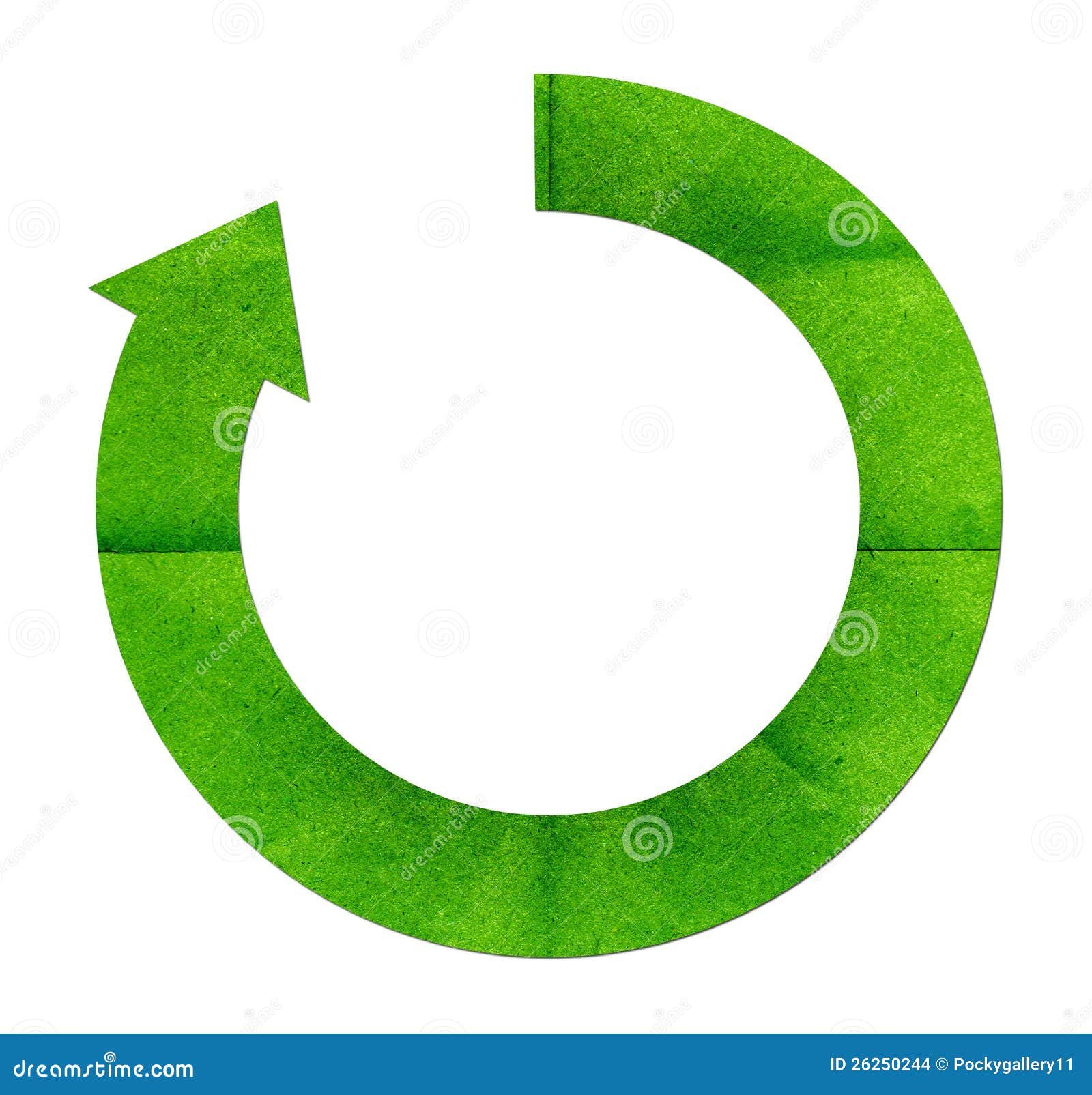 Green circle arrow sign stock photo. Image of brown, document - 26250244