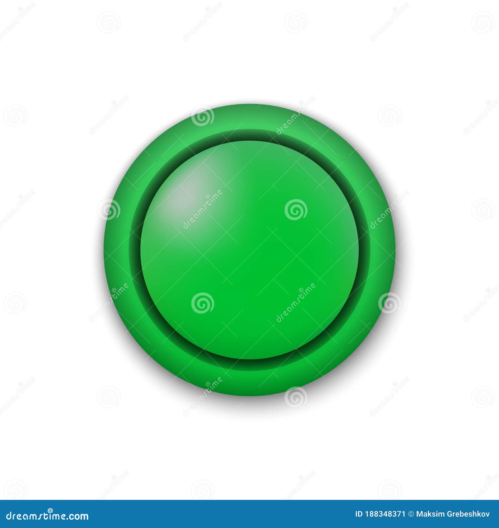 Green Circle Button stock illustration. Illustration of collection ...