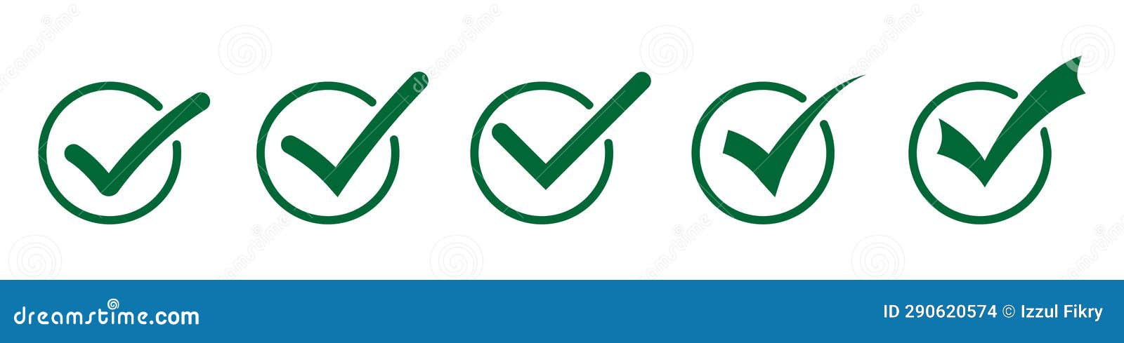 Green Circle Check Mark Icon Stock Vector - Illustration of correct ...