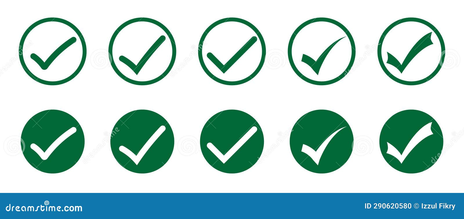 Green Circle Check Mark Icon Stock Vector - Illustration of sign ...