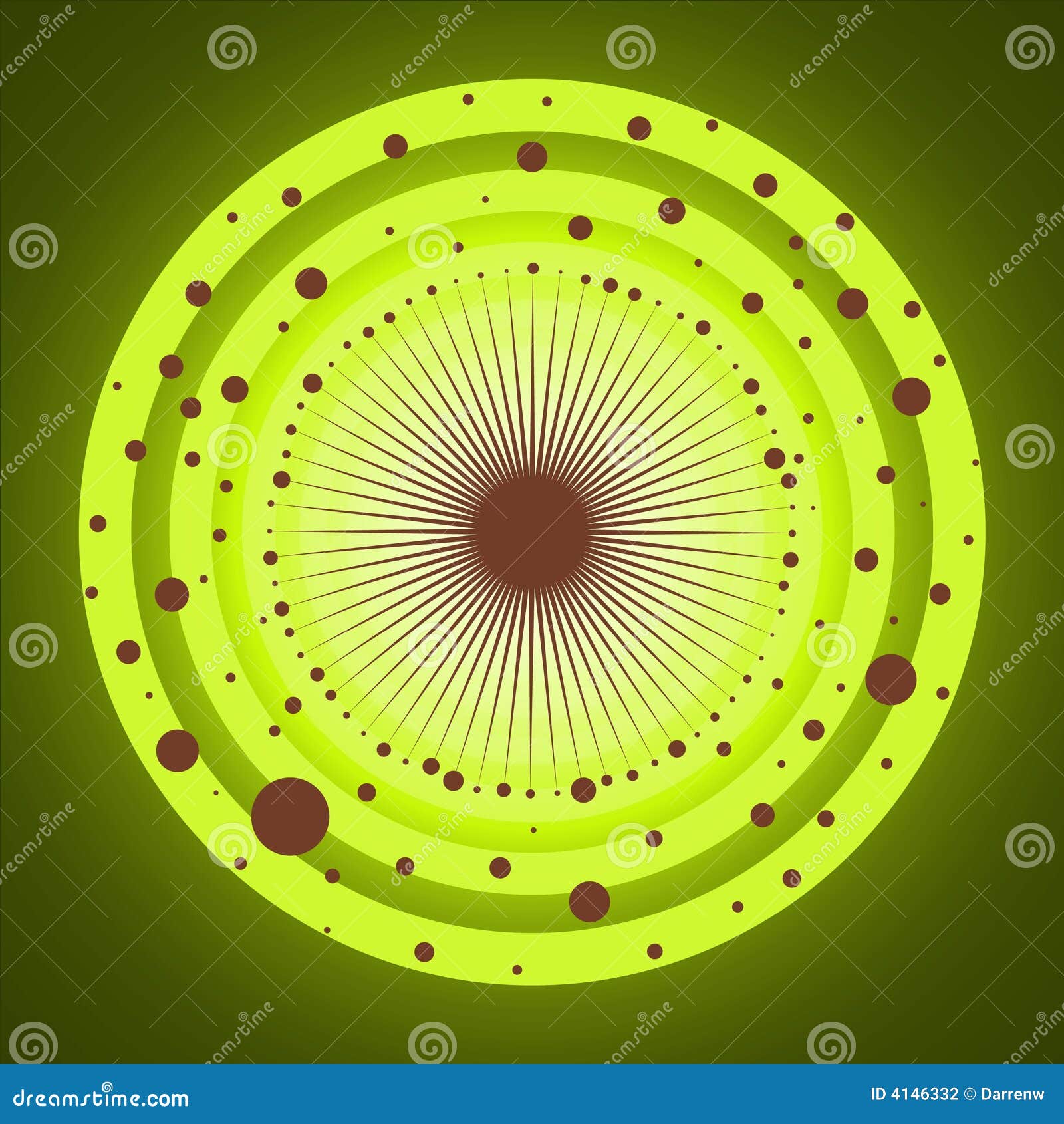Green Circle Design stock illustration. Illustration of spotted - 4146332