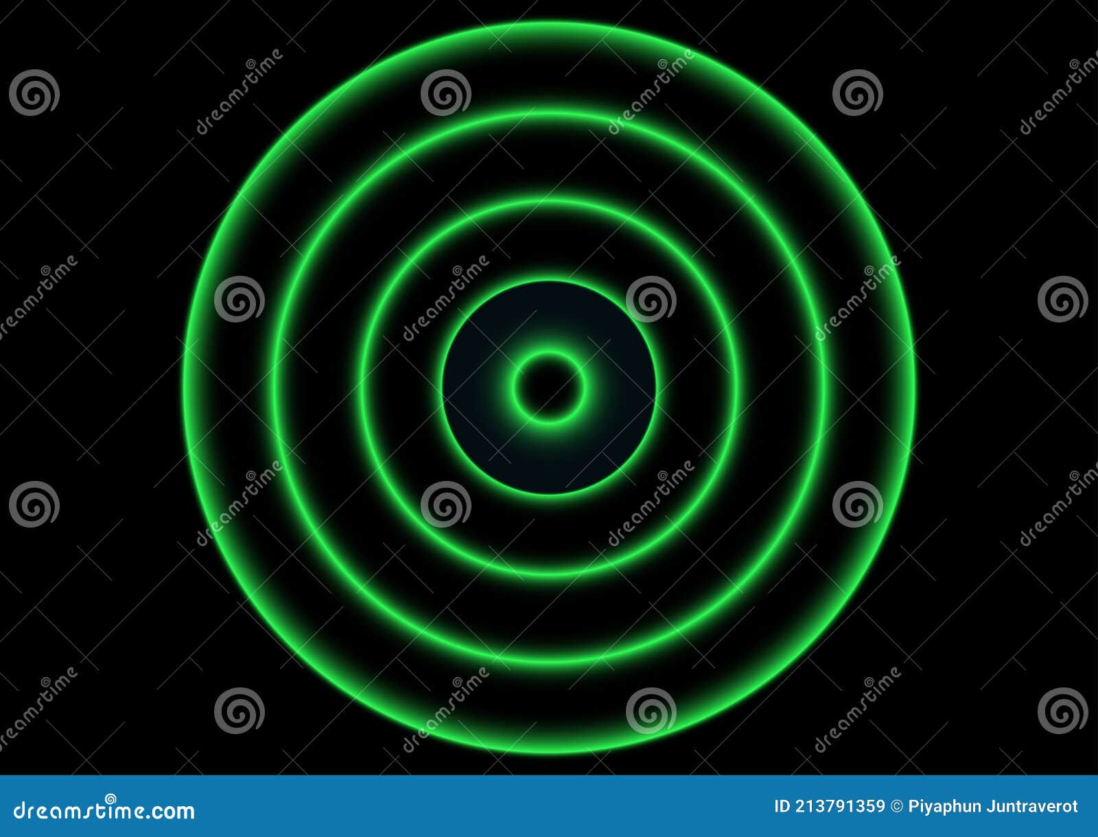 Green Circle Graphics Abstract Background Wallpaper Vector Illustration ...