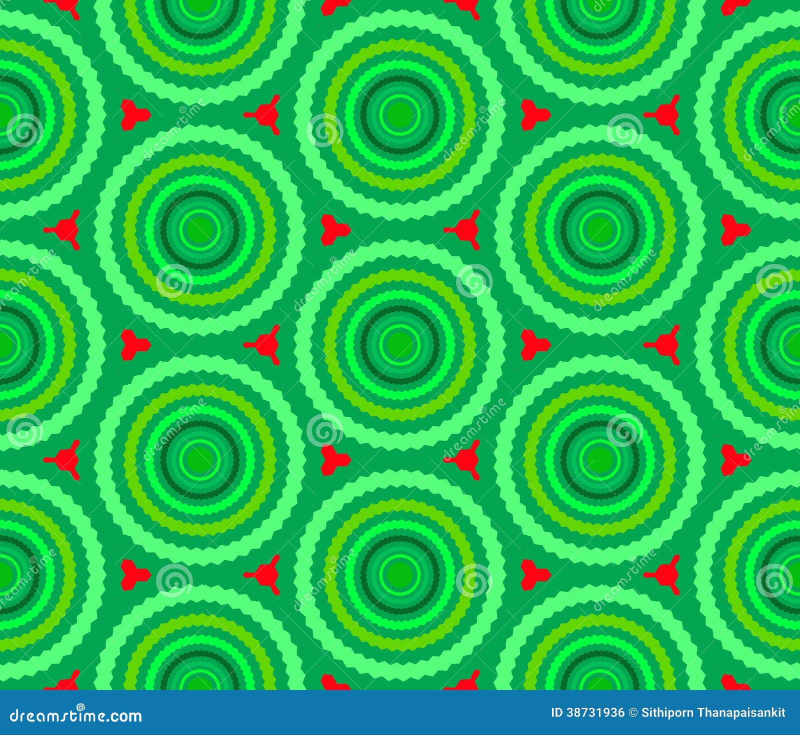 Green circle pattern stock vector. Illustration of fabric - 38731936