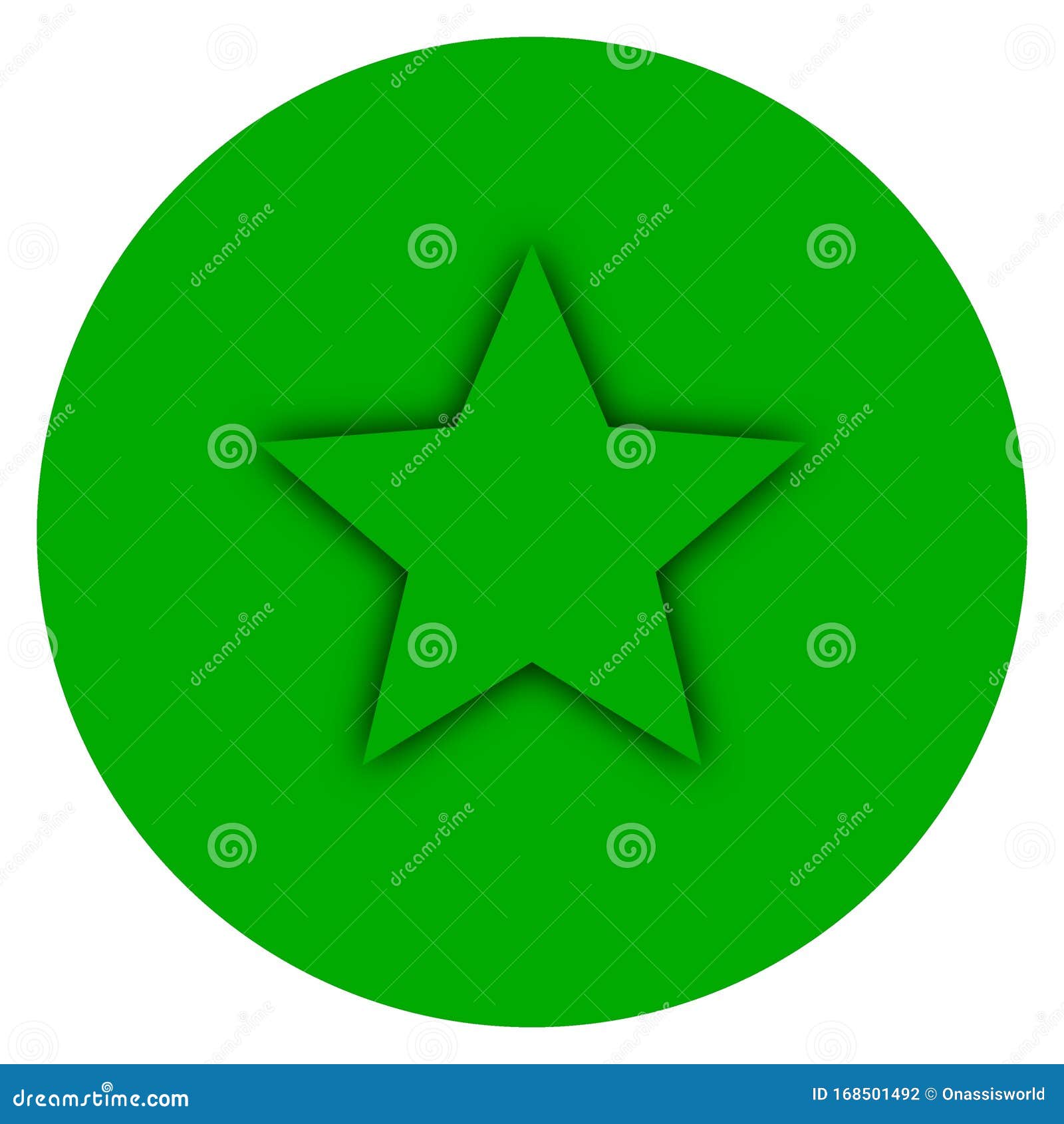 Green Circle Shape Label for Website Graphics Stock Illustration ...