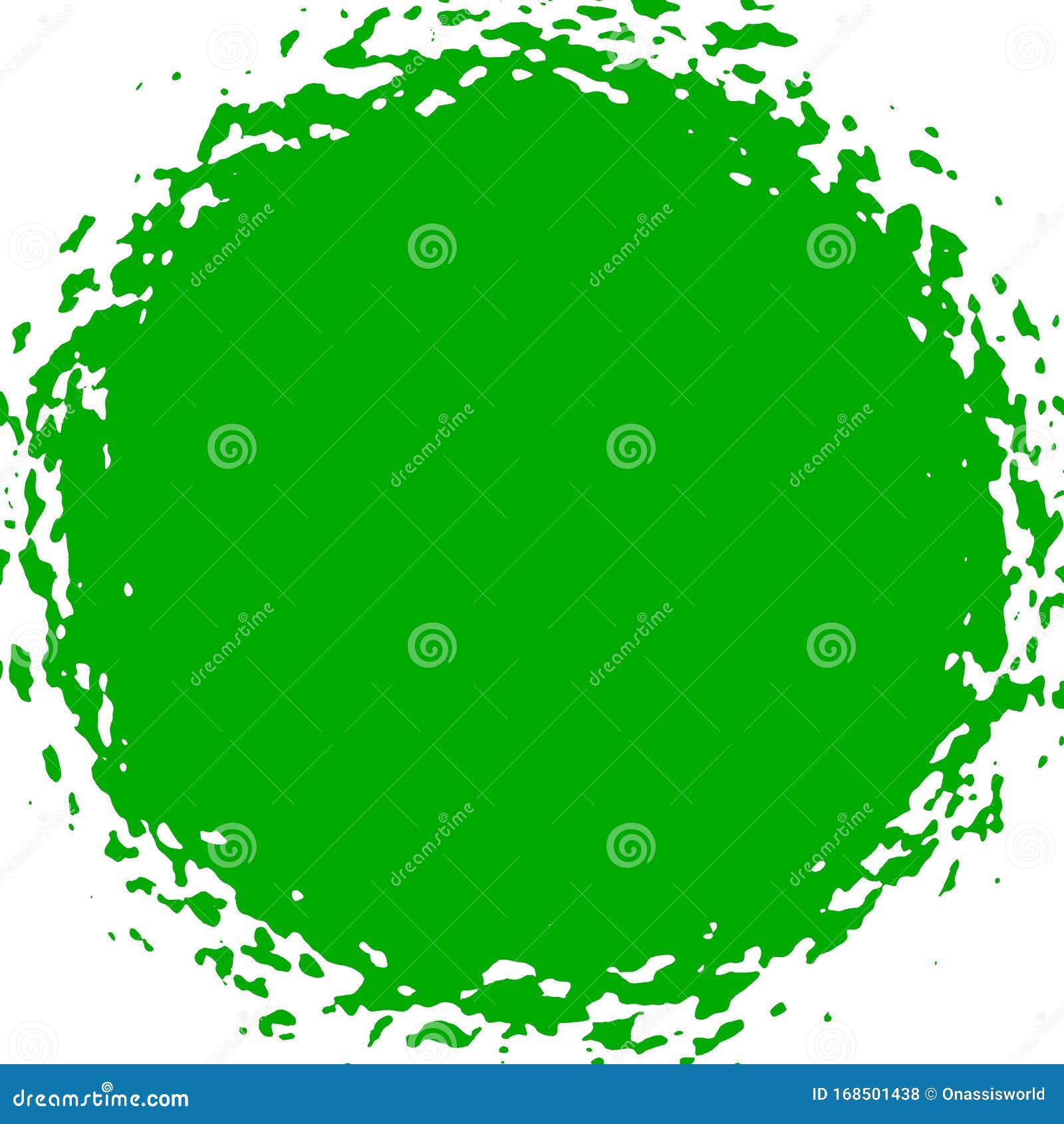 Green Circle Shape Label for Website Graphics Stock Illustration ...