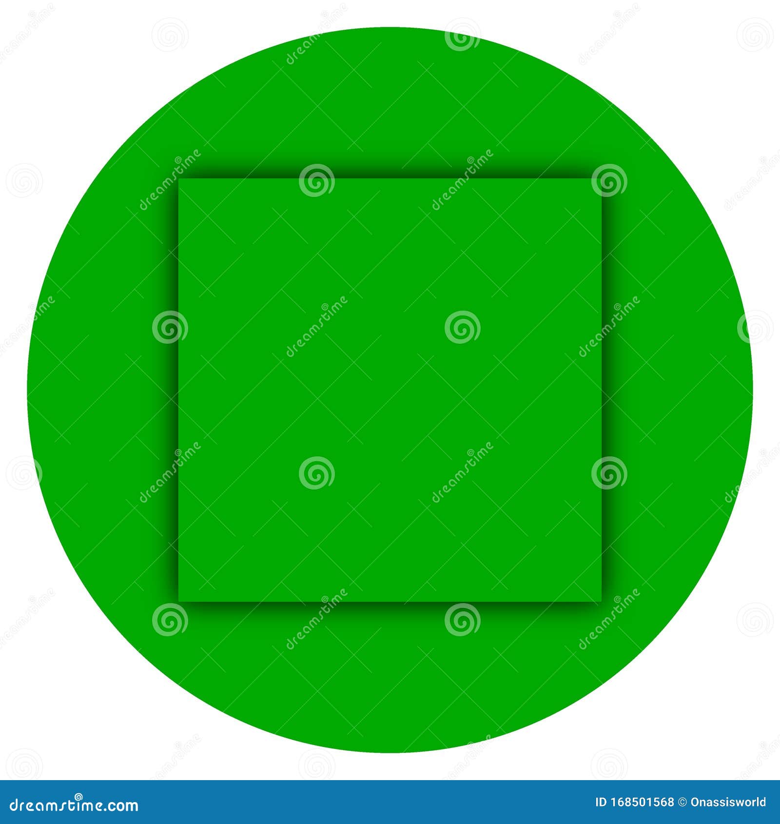 Green Circle Shape Label for Website Graphics Stock Illustration ...