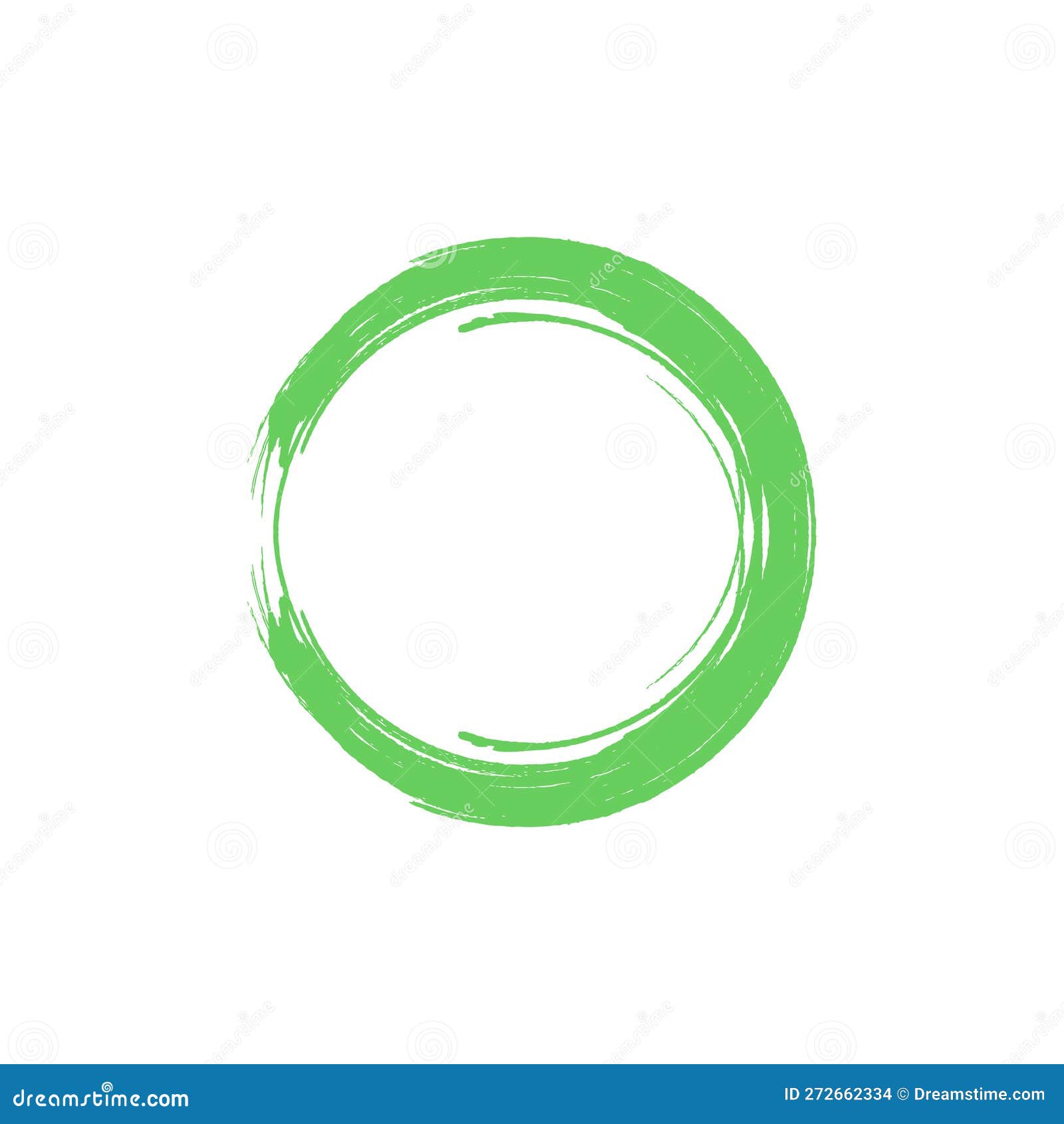 Green Circle Shape Object Illustration. Stock Vector - Illustration of ...