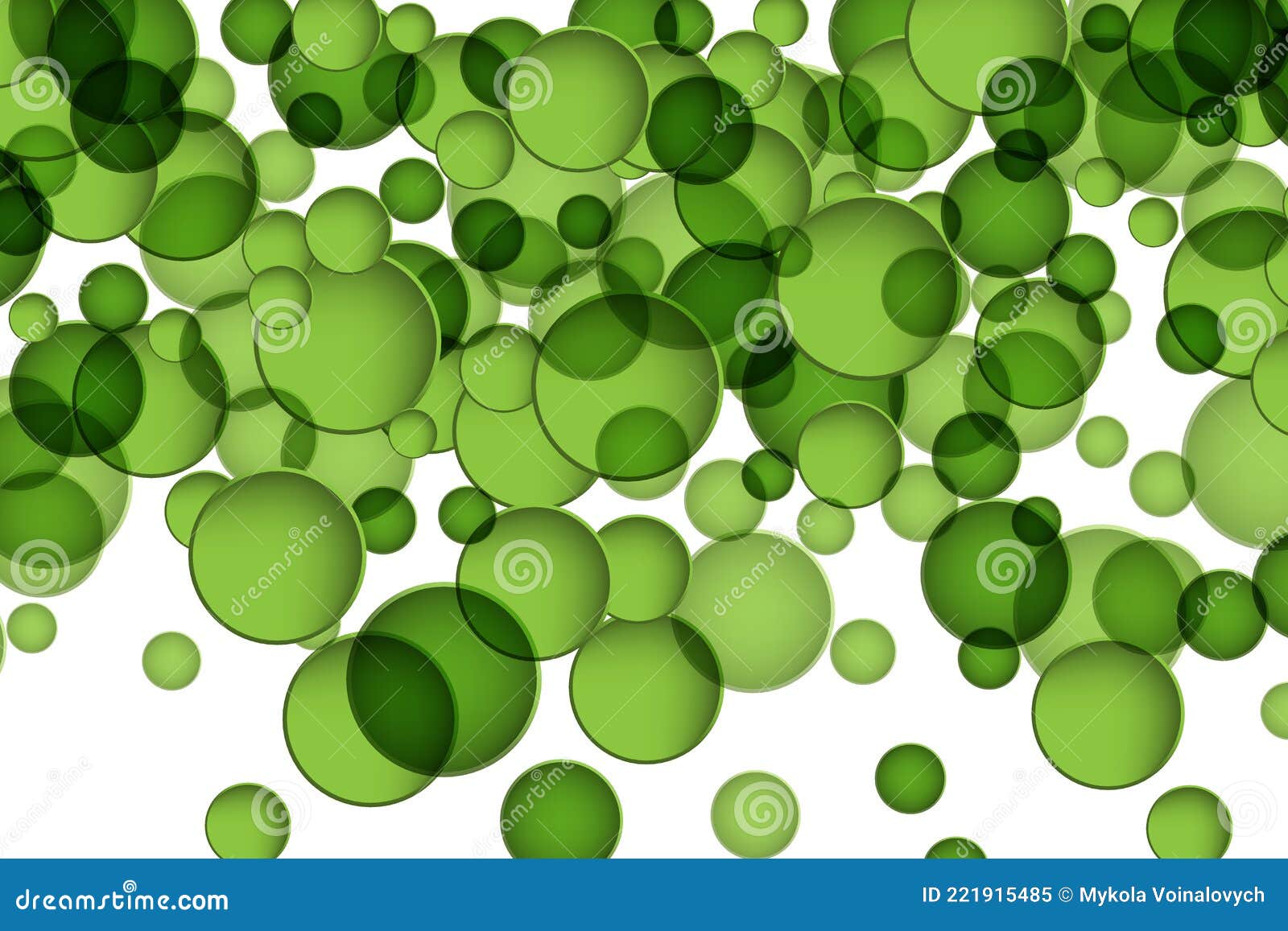 Green Circles Design Abstract Background. Vector Illustration. Stock ...