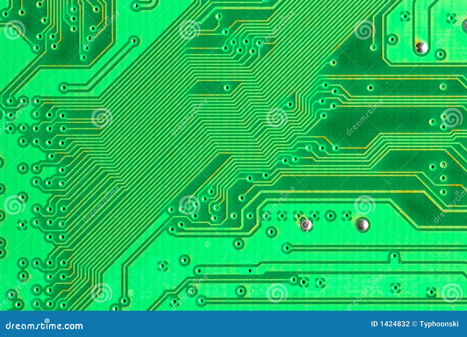 Green Circuit Board stock photo. Image of futuristic, board - 1424832