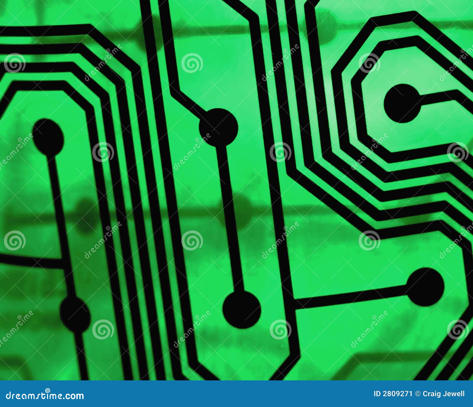 Green circuit board stock image. Image of angular, light - 2809271