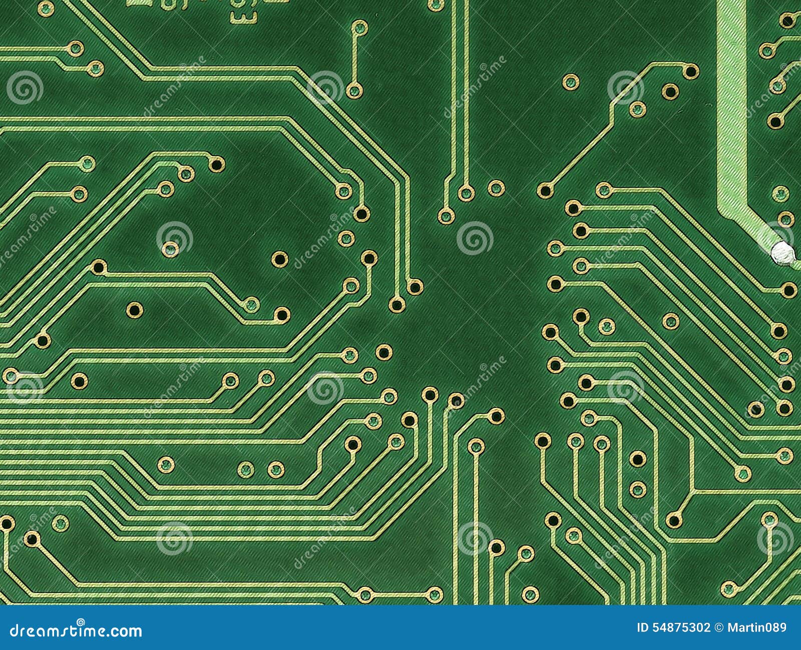 Green circuit board stock illustration. Illustration of detail - 54875302