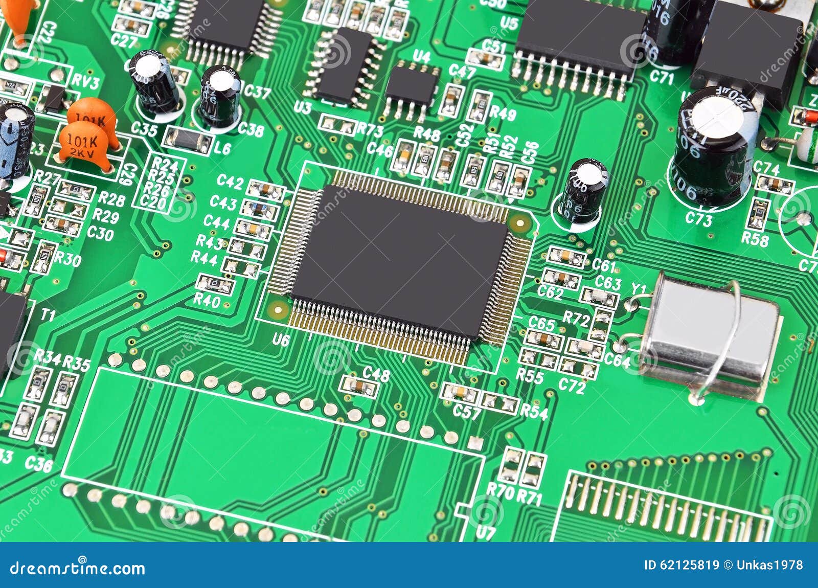 Green circuit board stock image. Image of chip, green - 62125819