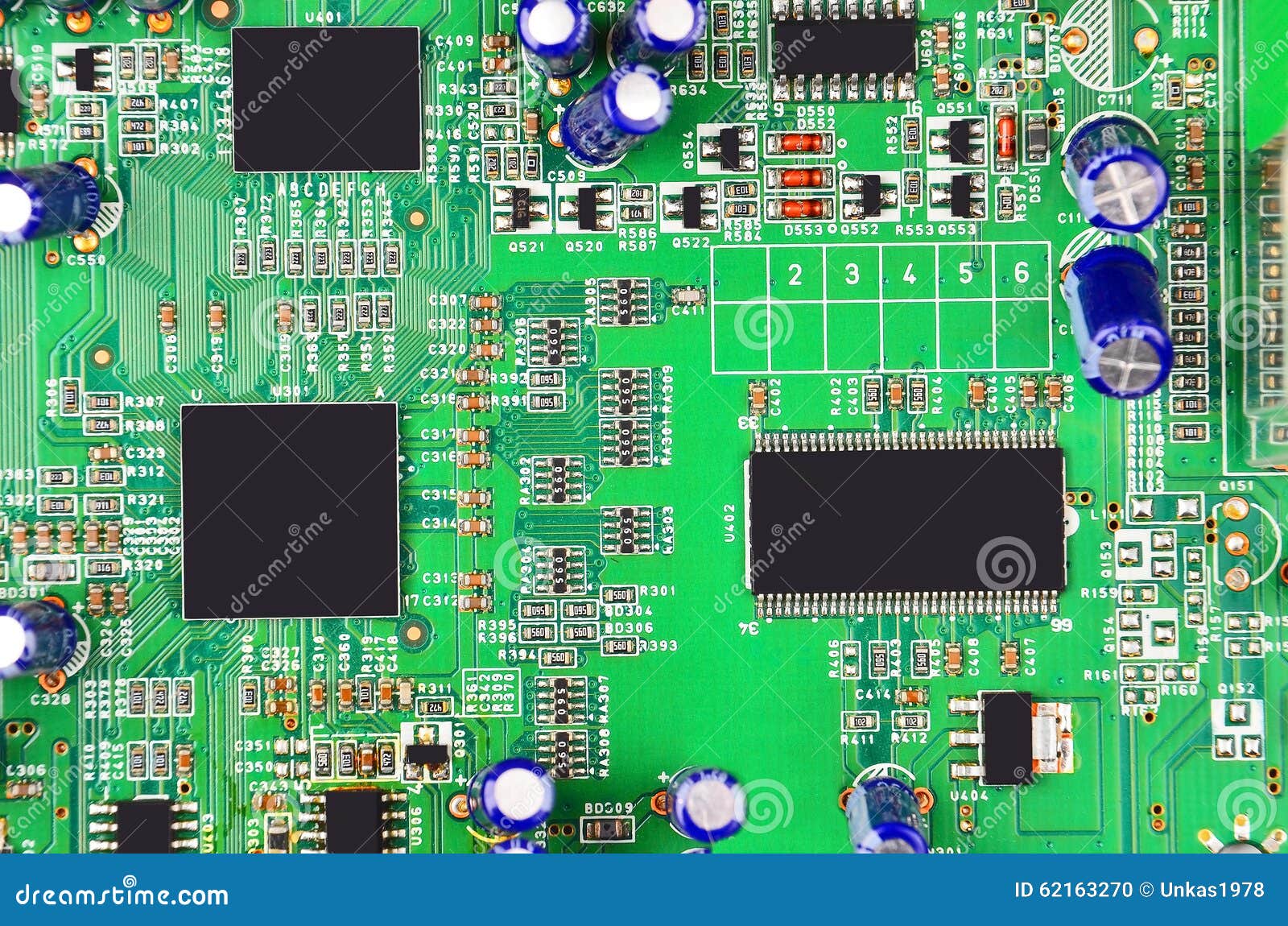 Green circuit board stock photo. Image of controller - 62163270