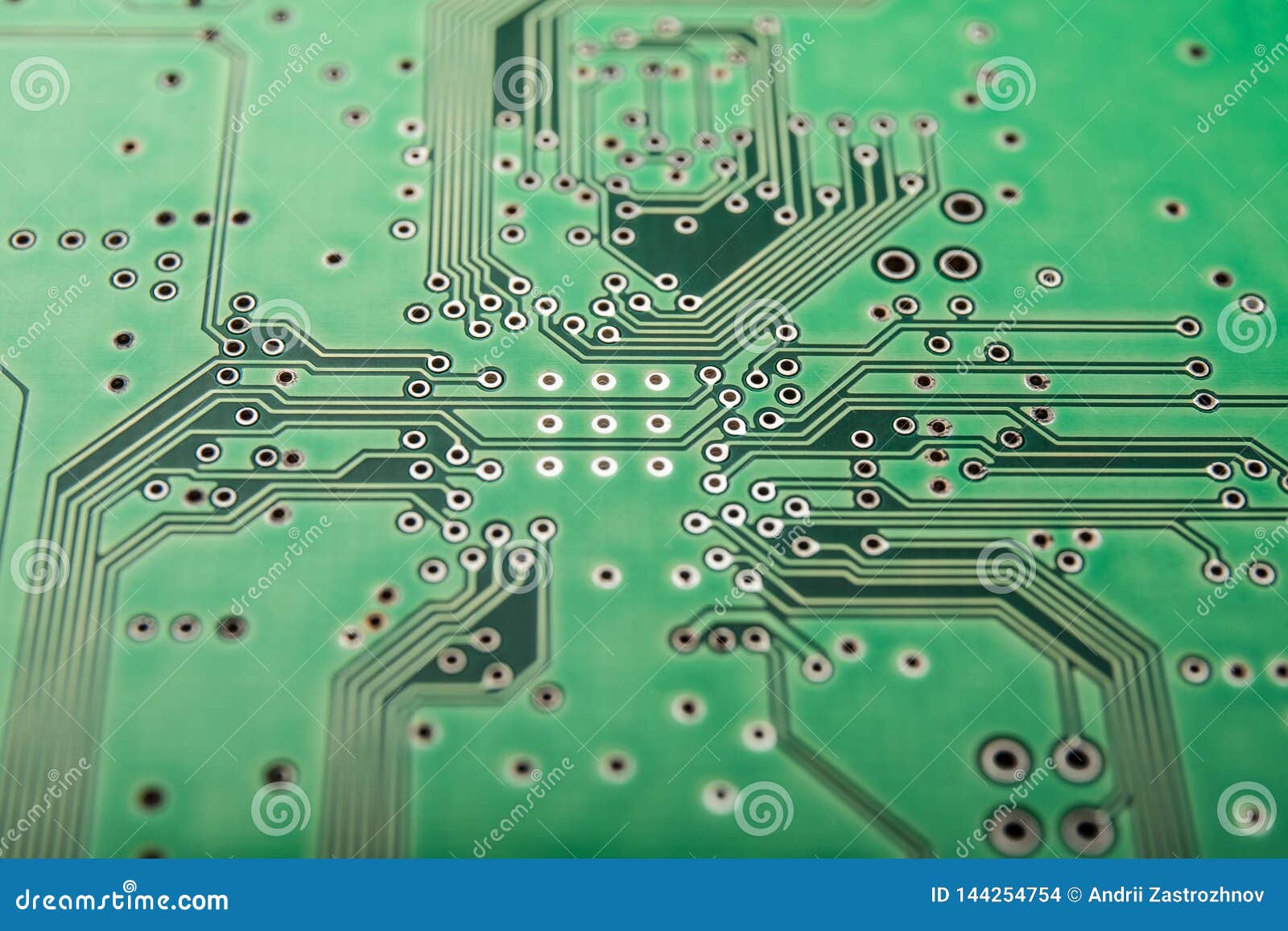 Green Circuit Board. Tech Science Background Stock Photo - Image of ...