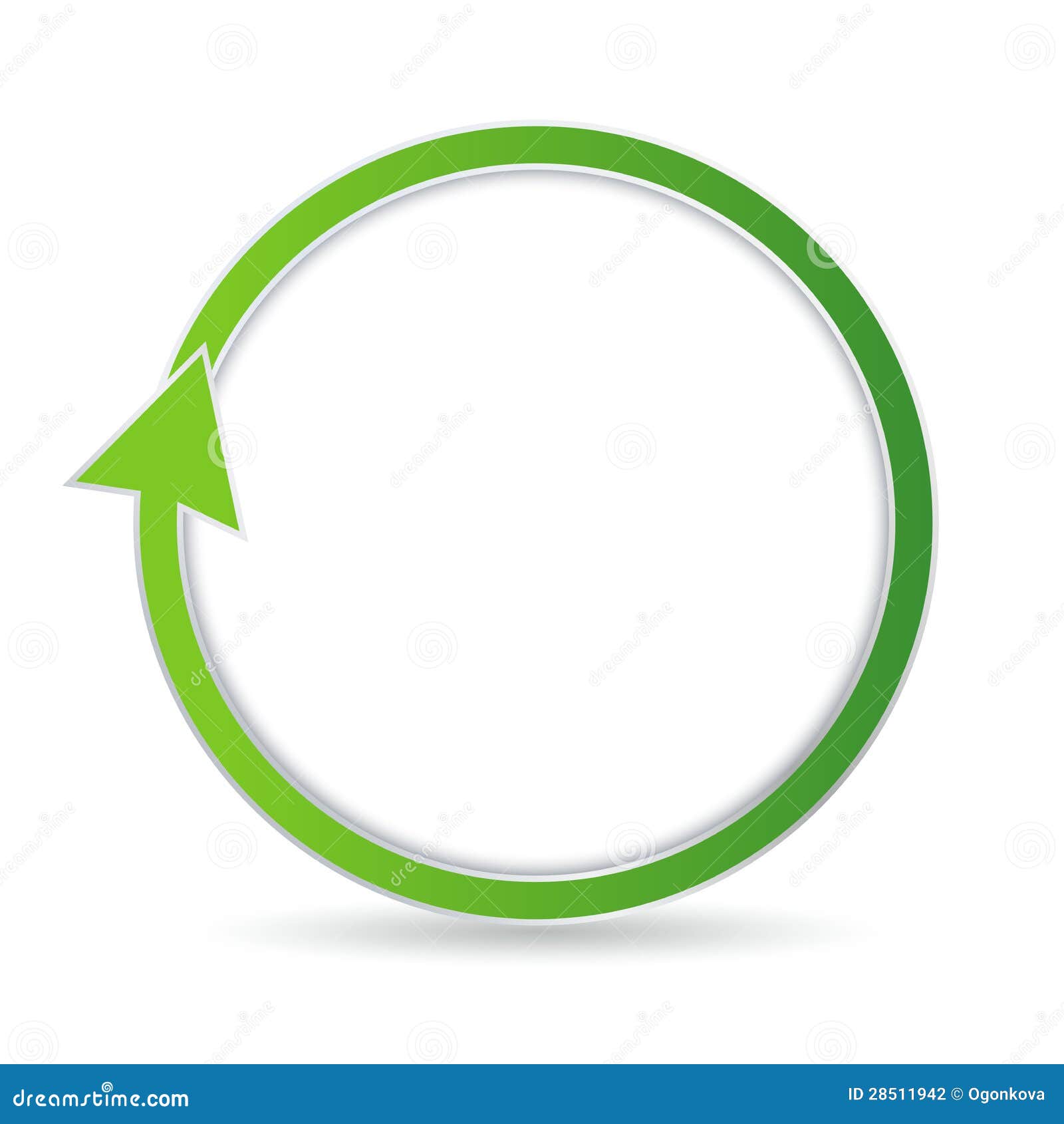 Green circular arrow stock vector. Illustration of website - 28511942
