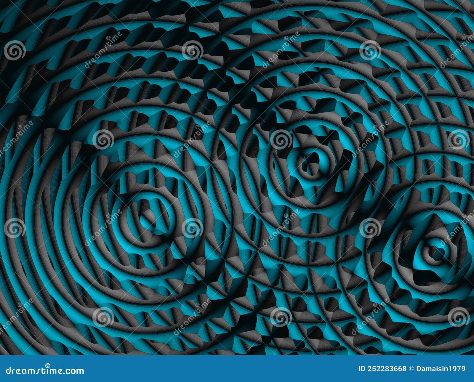 Green Metal Circular Shapes Geometries Shapes Background, Abstract ...