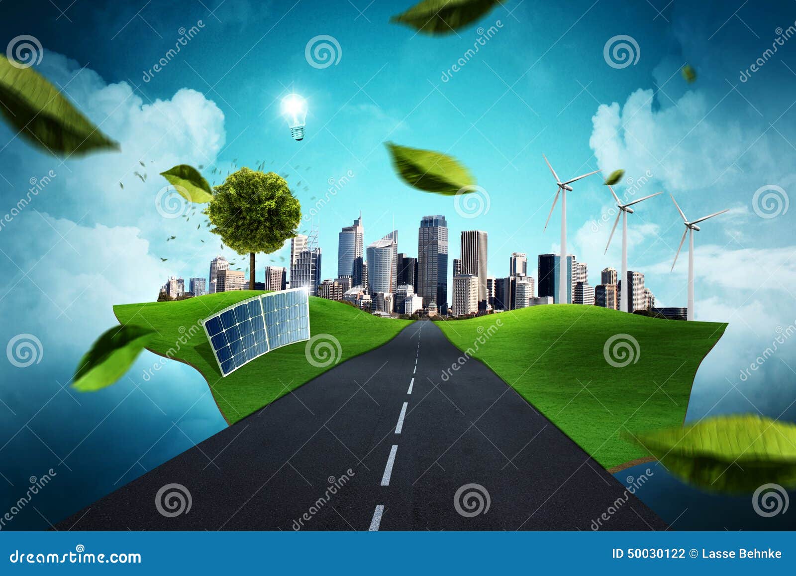 Green City Concept stock photo. Image of idea, island - 50030122