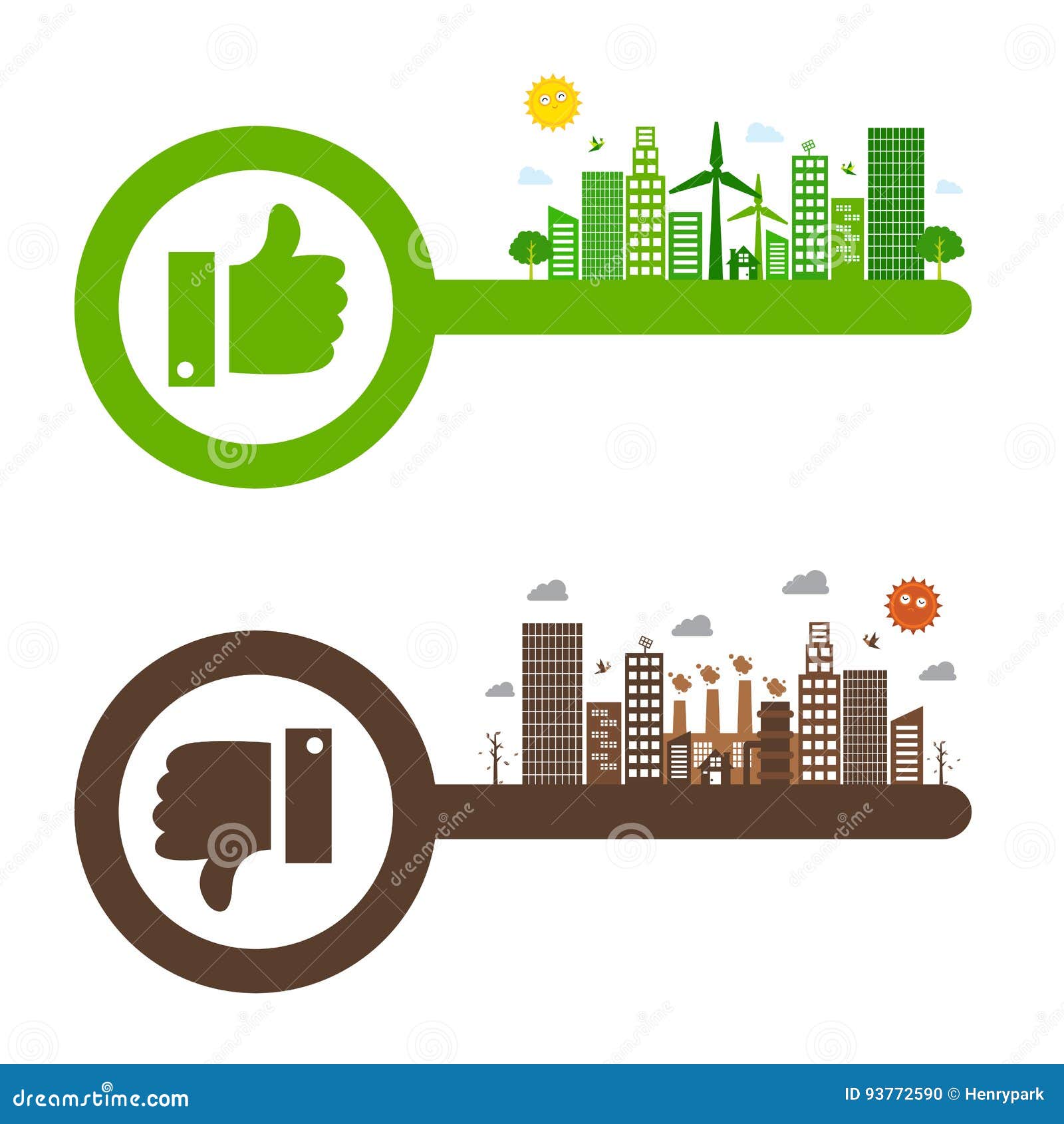 Green city icon stock vector. Illustration of cycle, clean - 93772590