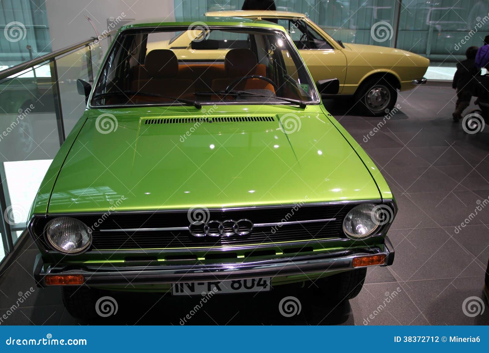 Green classic audi car editorial photography. Image of ingolstadt ...