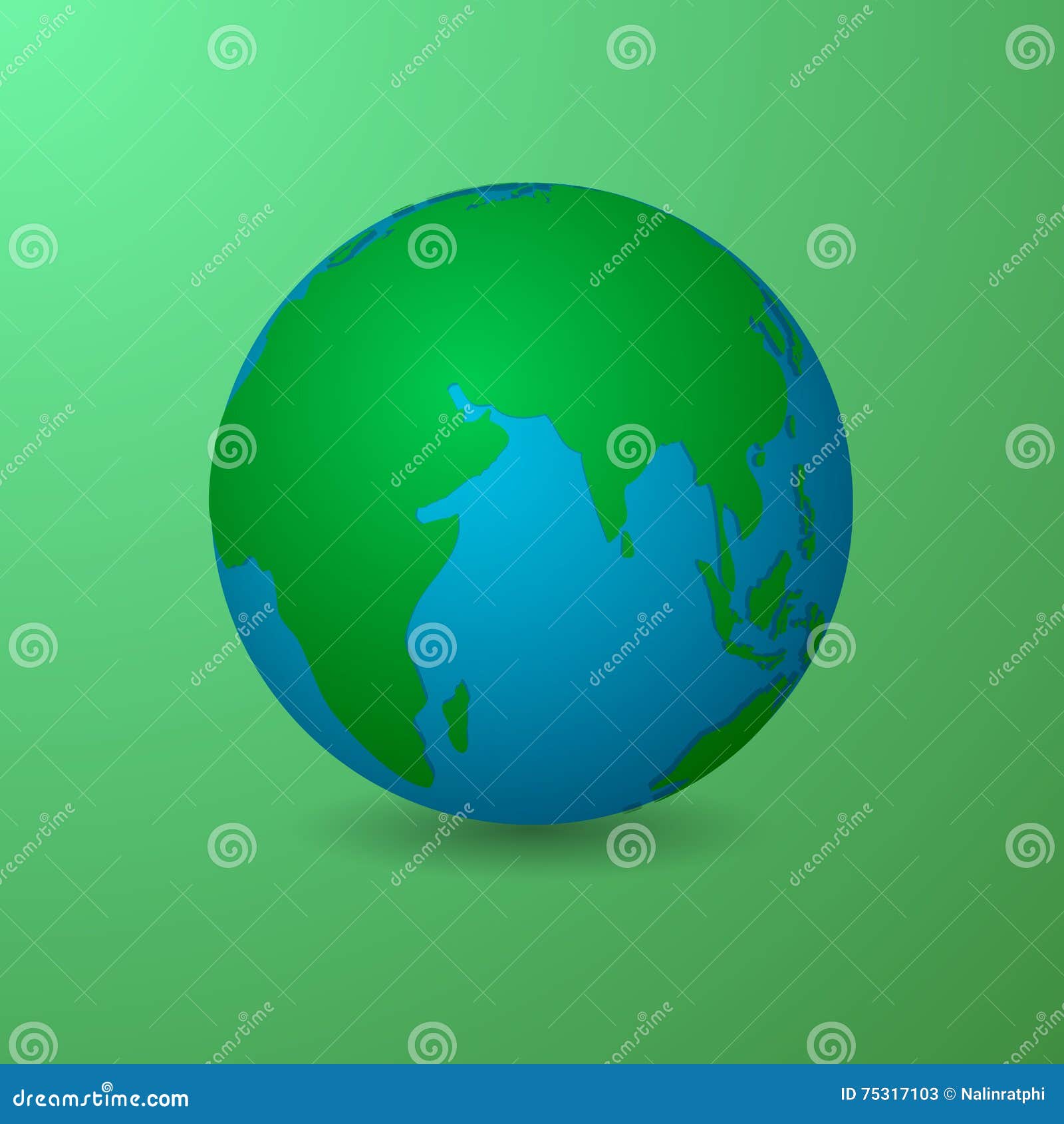 Green and Clean Earth Material Design Stock Vector - Illustration of ...