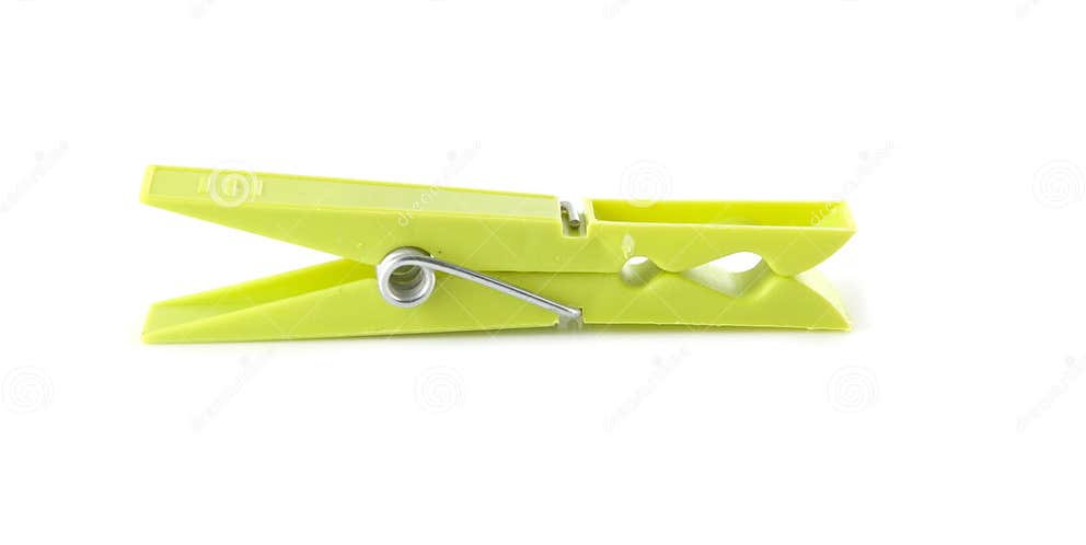 Green clothespeg stock photo. Image of simply, isolated - 19114456