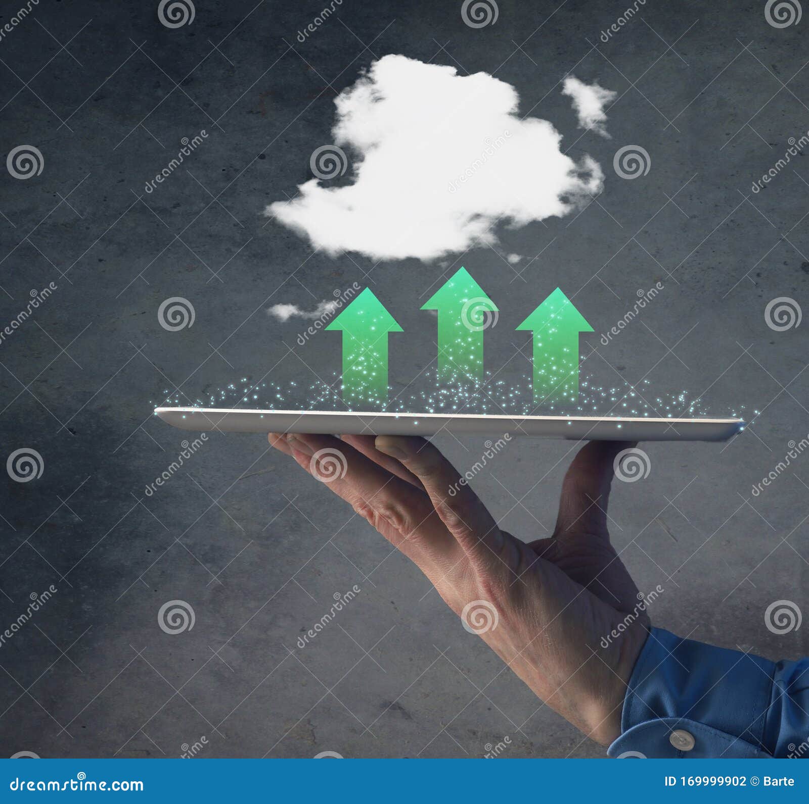Green Cloud Computing Concept Stock Photo - Image of choose, home ...