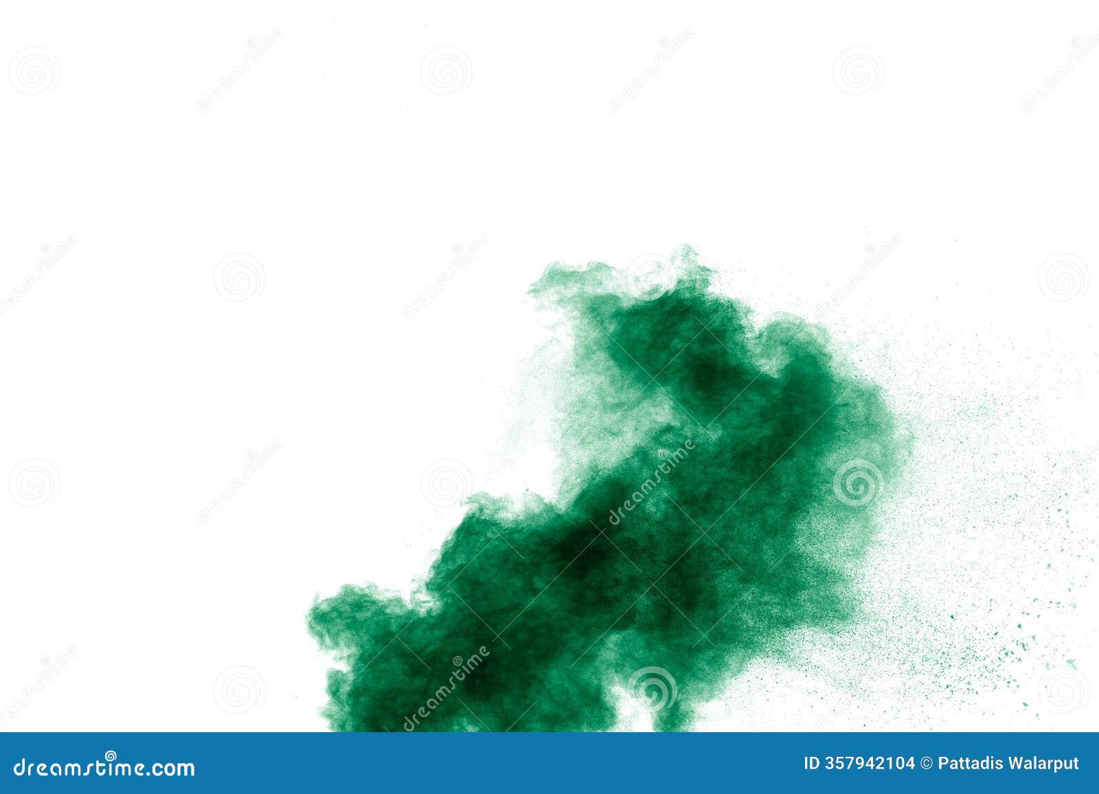 Green Cloud of Smoke is Blowing through the Air Stock Photo - Image of ...