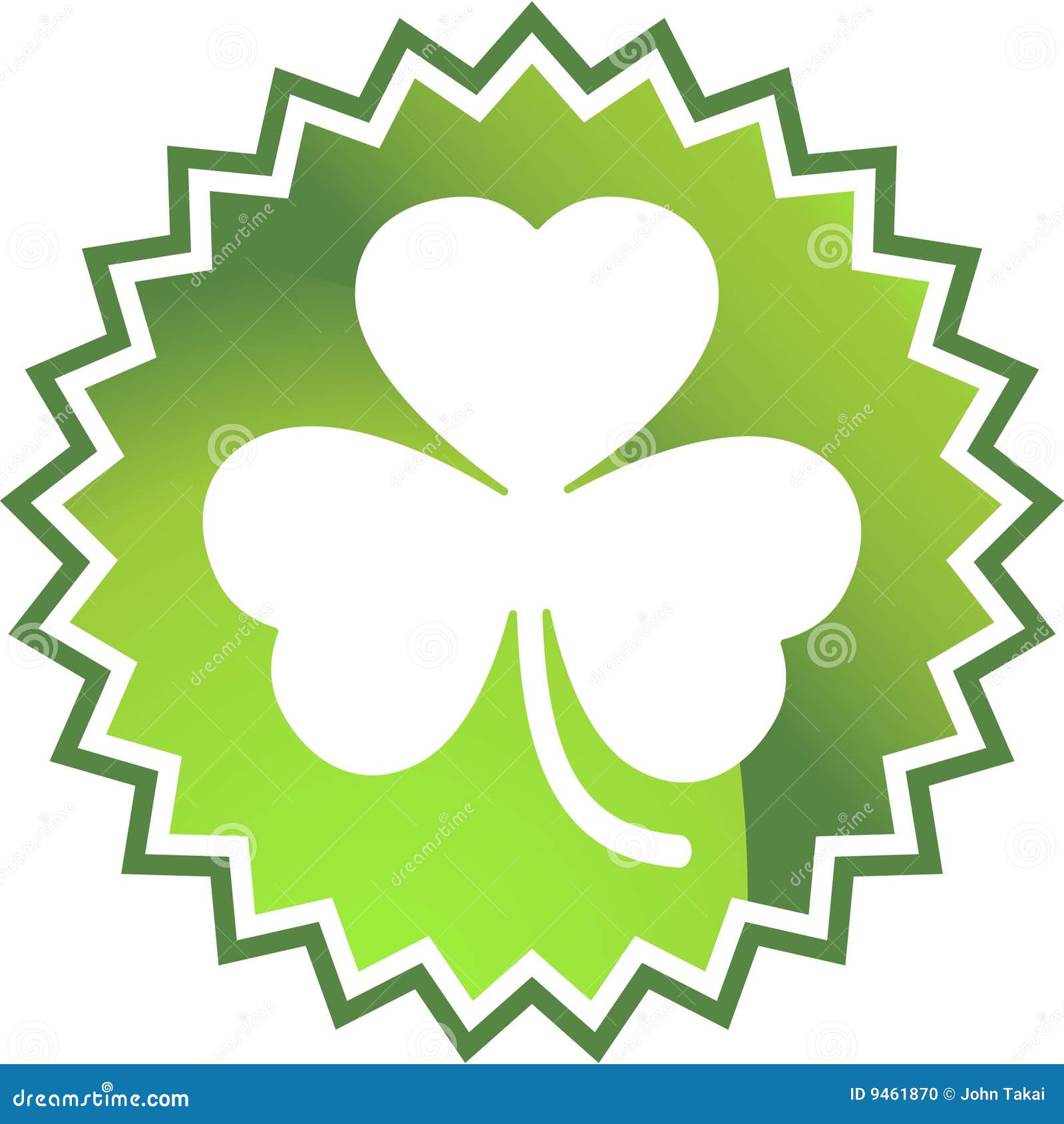 Green Clover Seamless Pattern Background Cartoon Vector | CartoonDealer ...