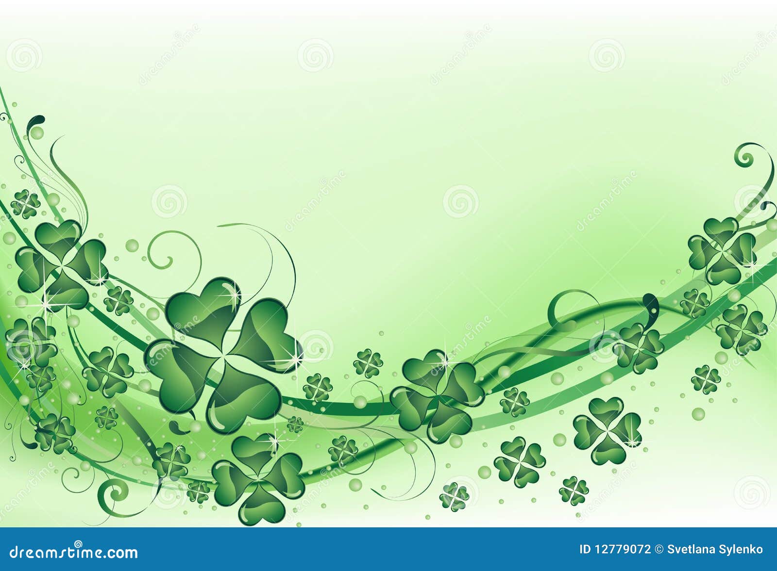 Green Clover Background Stock Photography - Image: 12779072