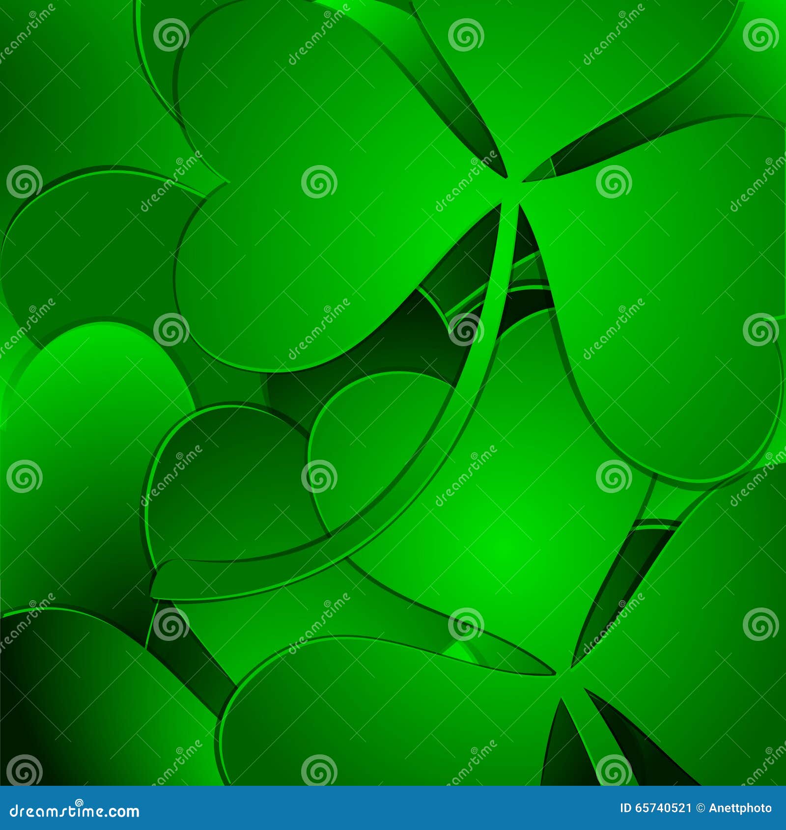 Green clover background stock vector. Illustration of pattern - 65740521