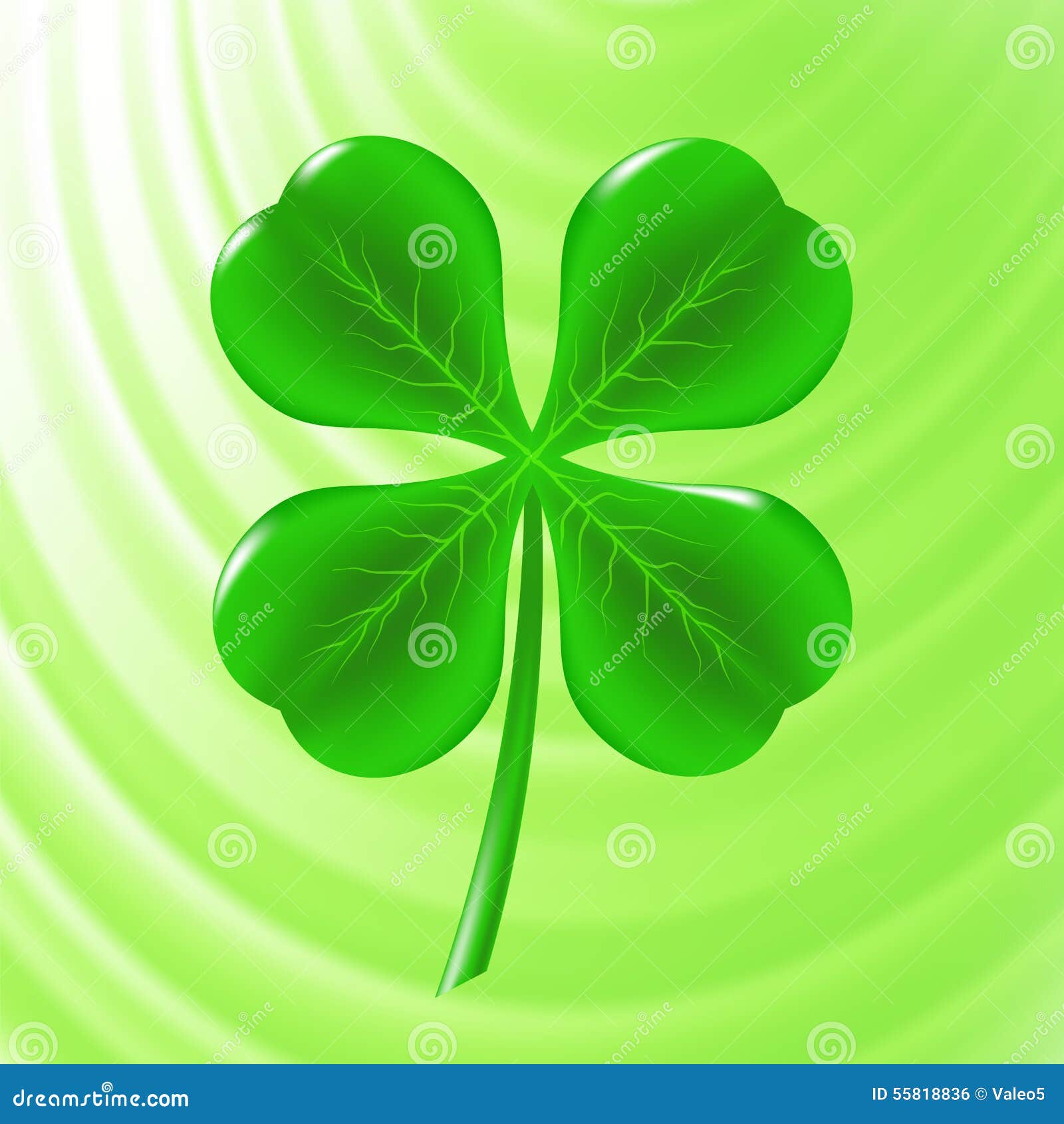 Green Clover Icon stock illustration. Illustration of saint - 55818836