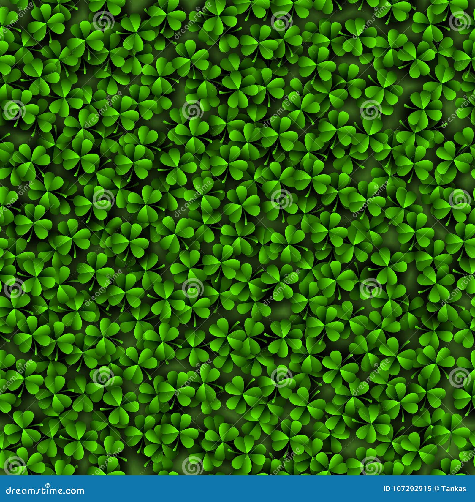Green clover texture. stock vector. Illustration of decorative - 107292915