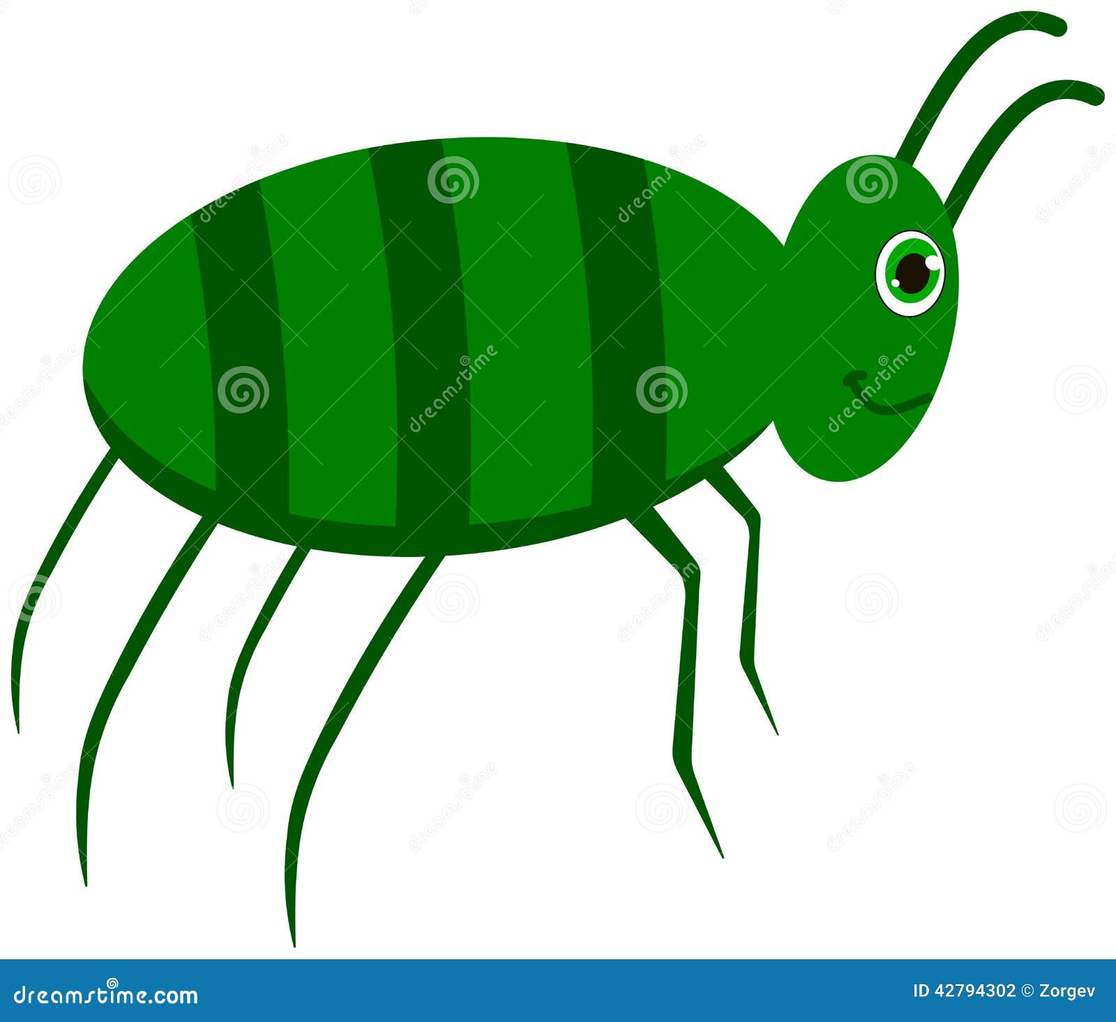 A green cockroach stock illustration. Illustration of cheerful - 42794302