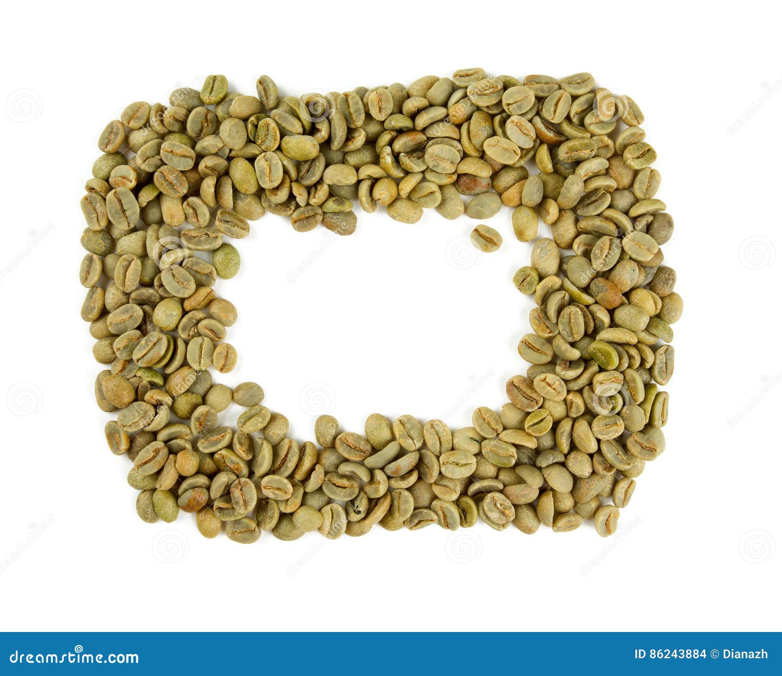 Green coffee square frame stock photo. Image of food - 86243884