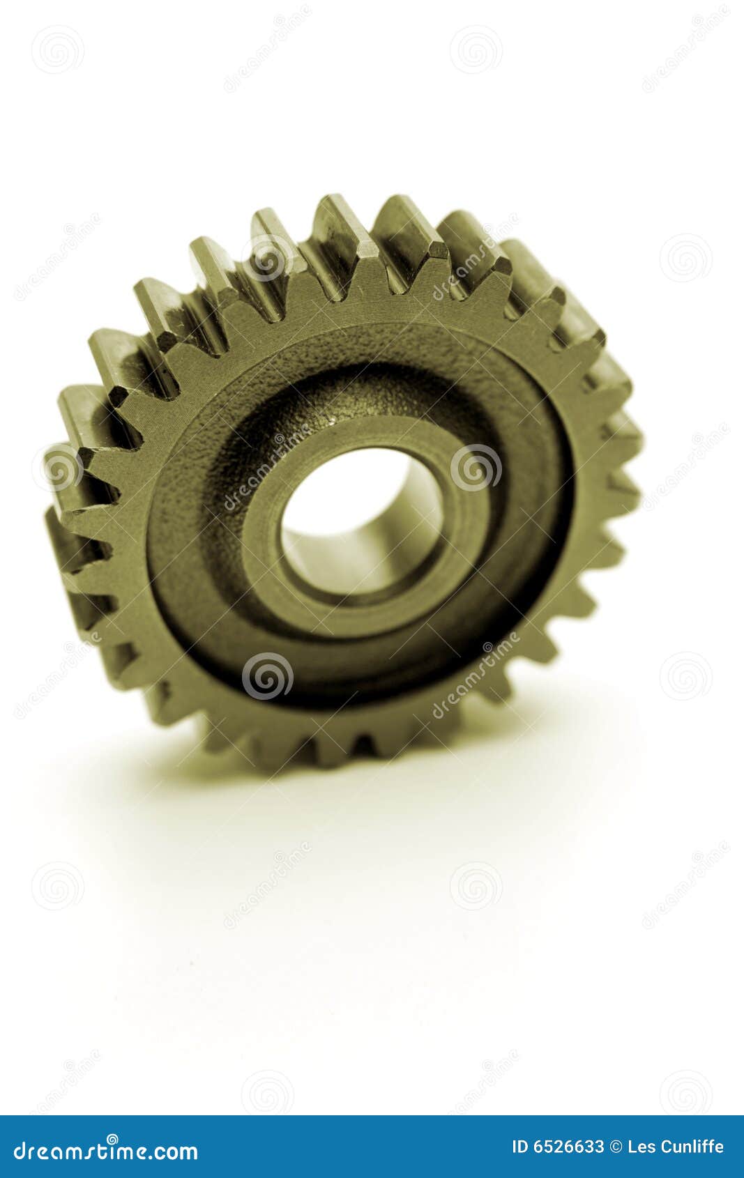 Green Cog stock image. Image of mechanism, steel, detail - 6526633