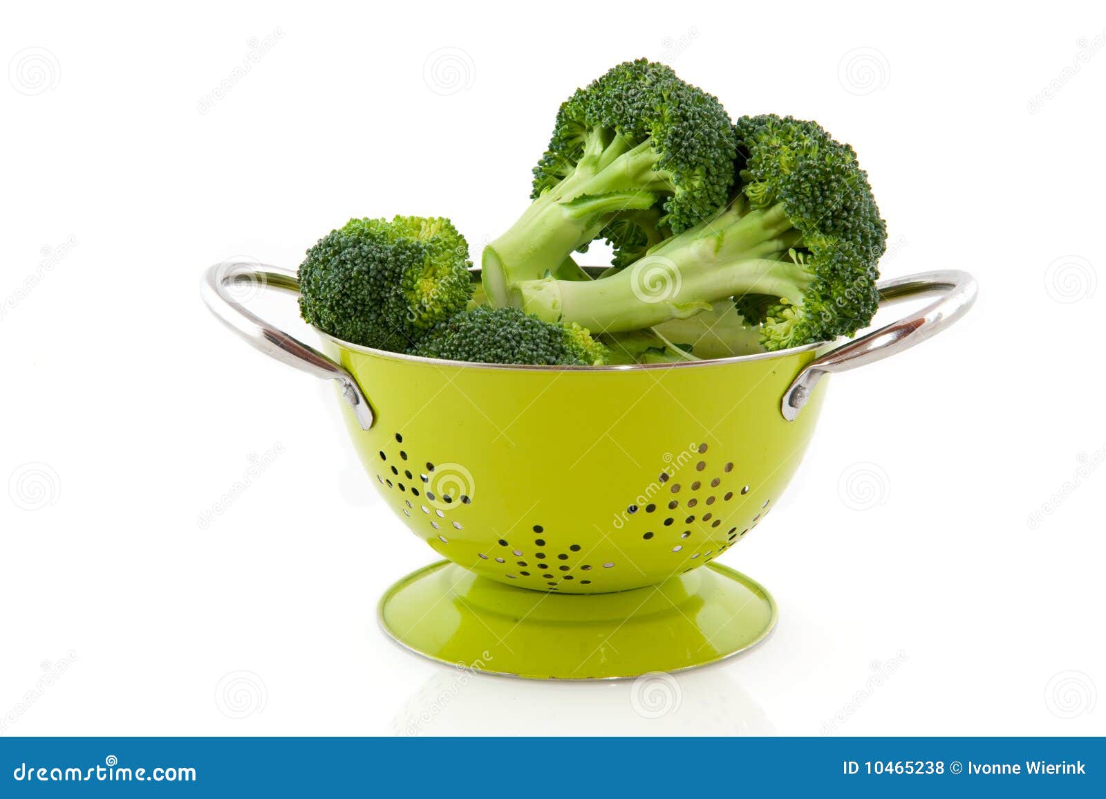 Green Colander for Washing Broccoli Stock Photo - Image of meal ...