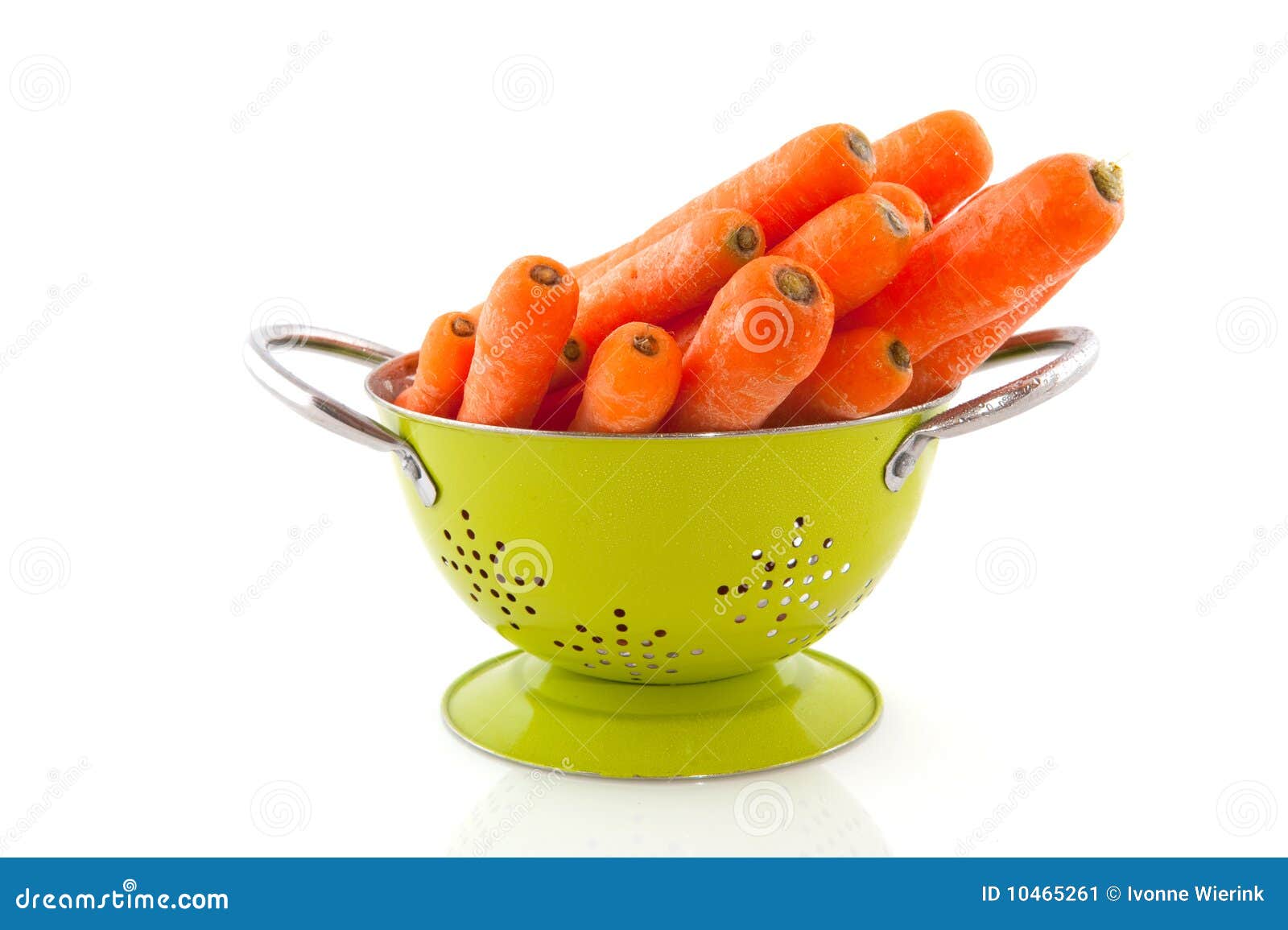 Green Colander for Washing Carrots Stock Image - Image of colander ...
