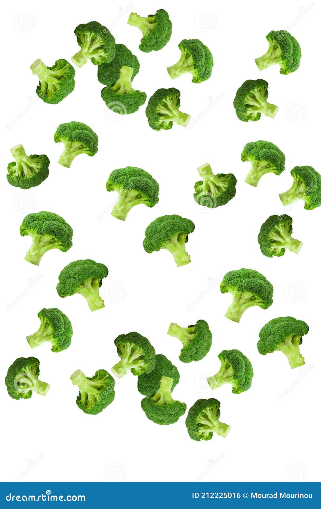 Green Coliflor on White Background Stock Photo - Image of healthy ...