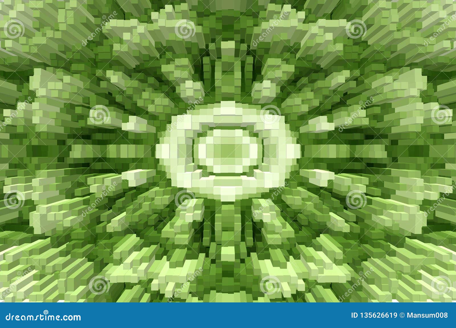 Green Color Block Abstract Pattern Background Stock Illustration ...