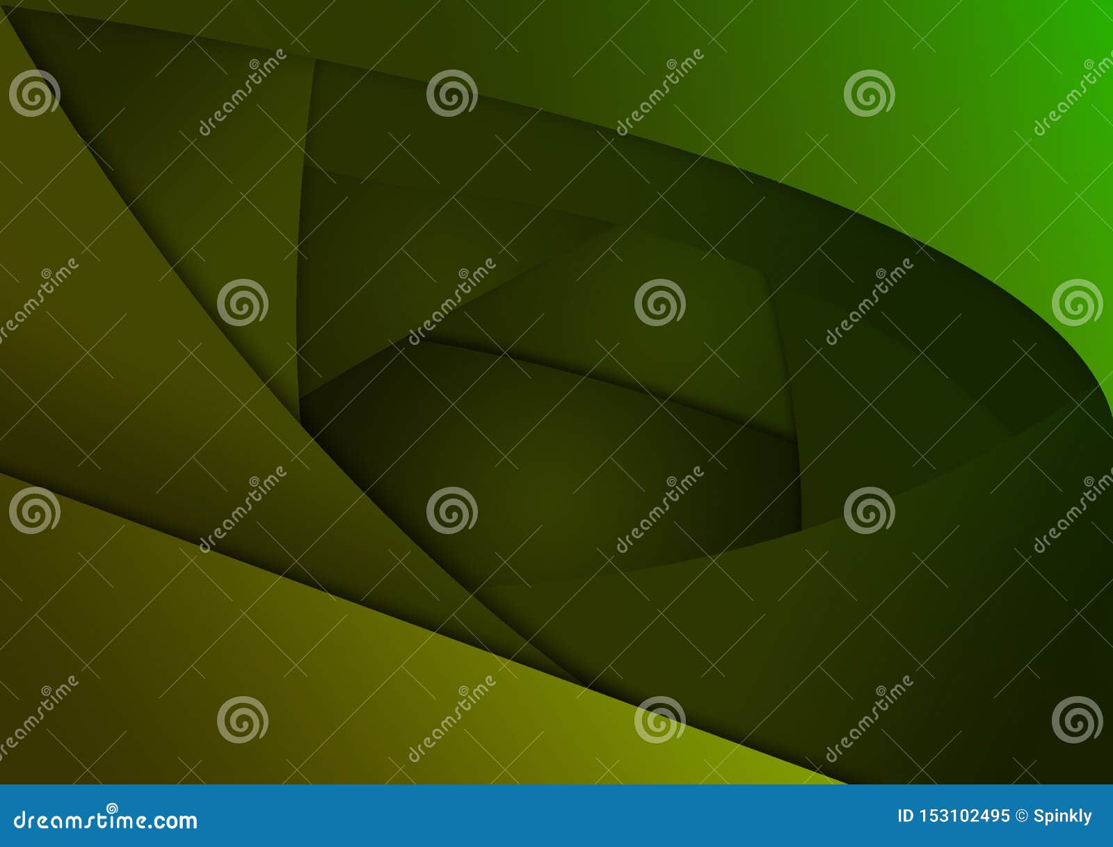 Green Color Different Layer Background Design Stock Illustration ...