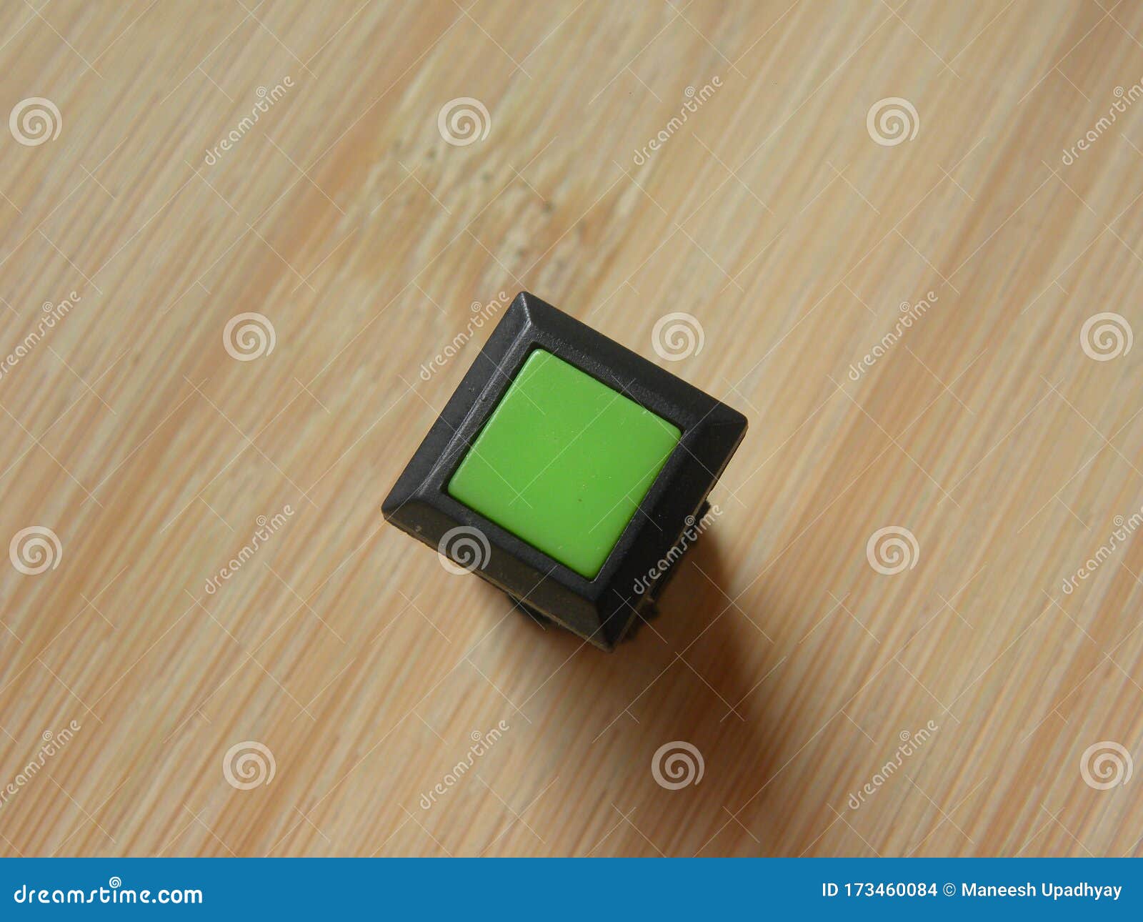 Green Push Button Switch Part Stock Photo - Image of design, hardware ...