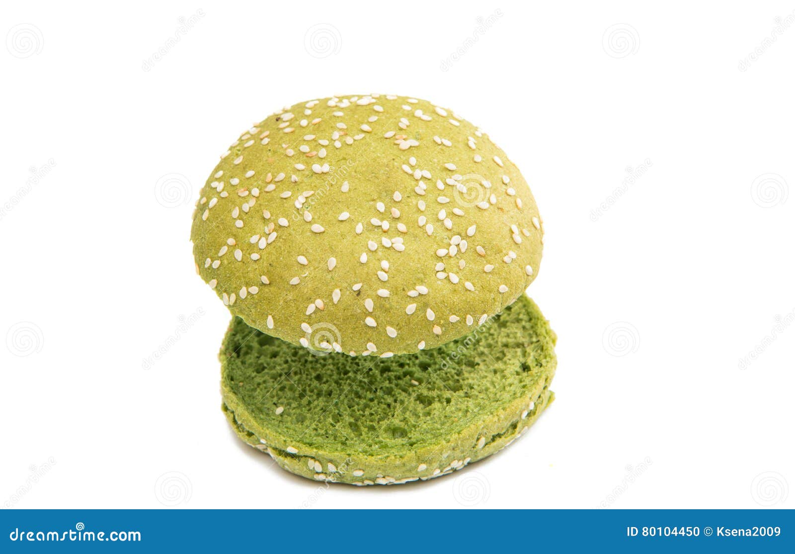 Green color hamburger buns stock photo. Image of color - 80104450