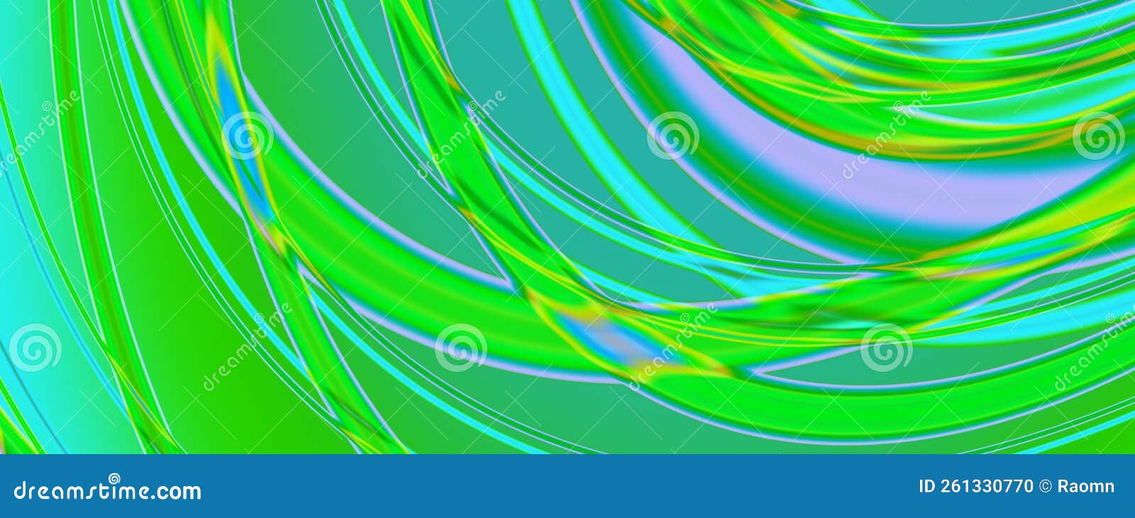 Green Color Nature Wave Header Graphic Design Stock Illustration ...